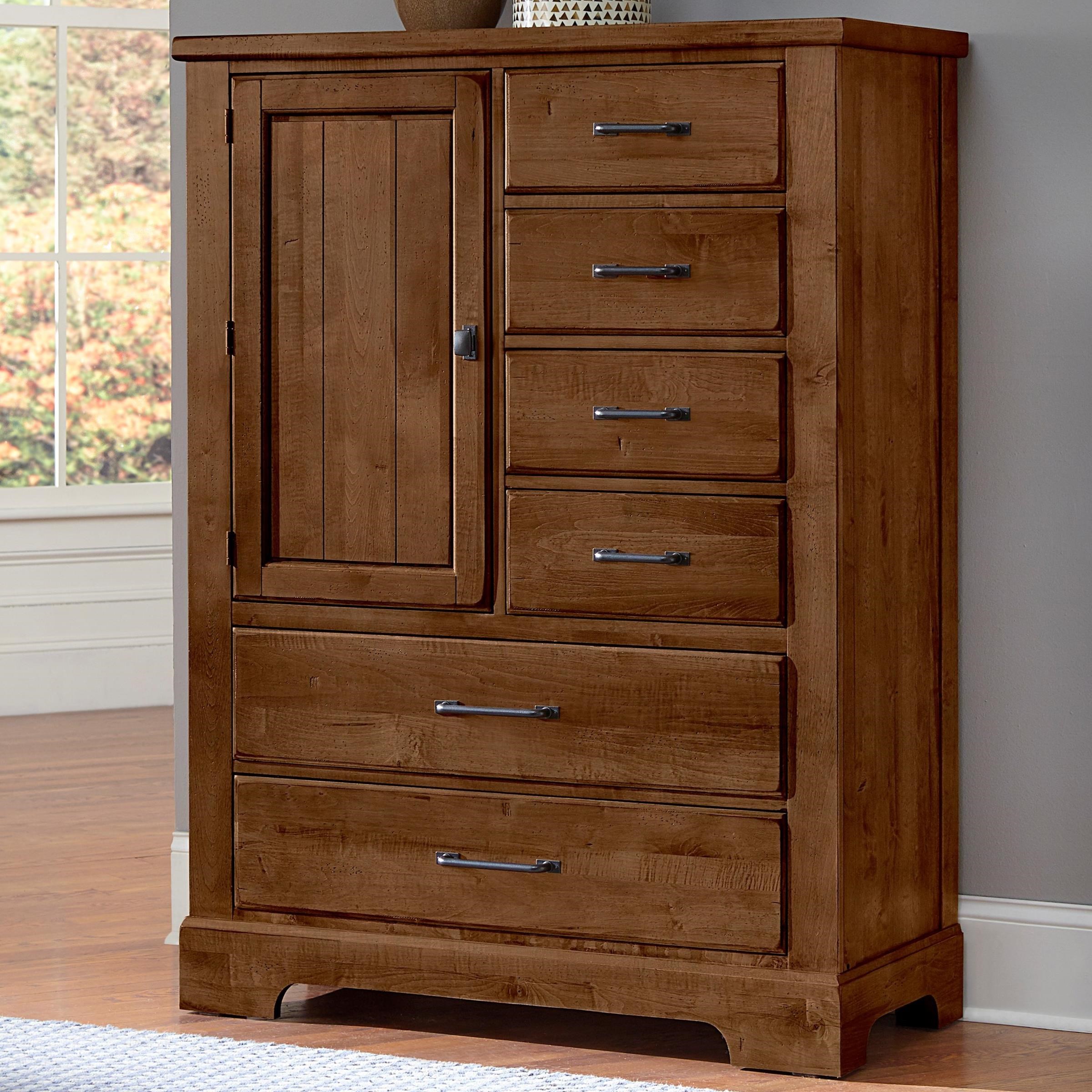 Artisan & Post Cool Rustic 174-117 Traditional Solid Wood 6-Drawer ...