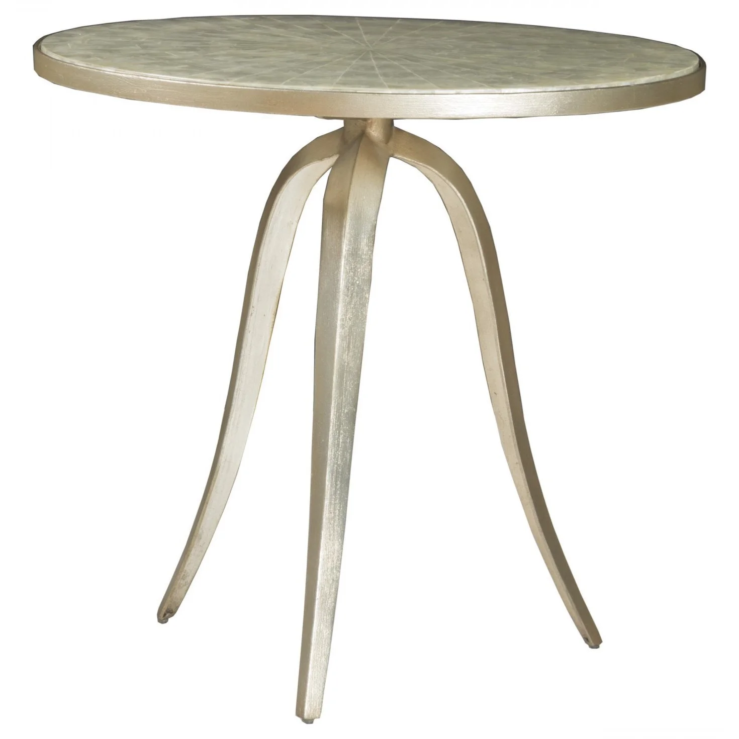 Artistica Capiz 2155-950 Transitional Round End Table with Capiz Shell ...