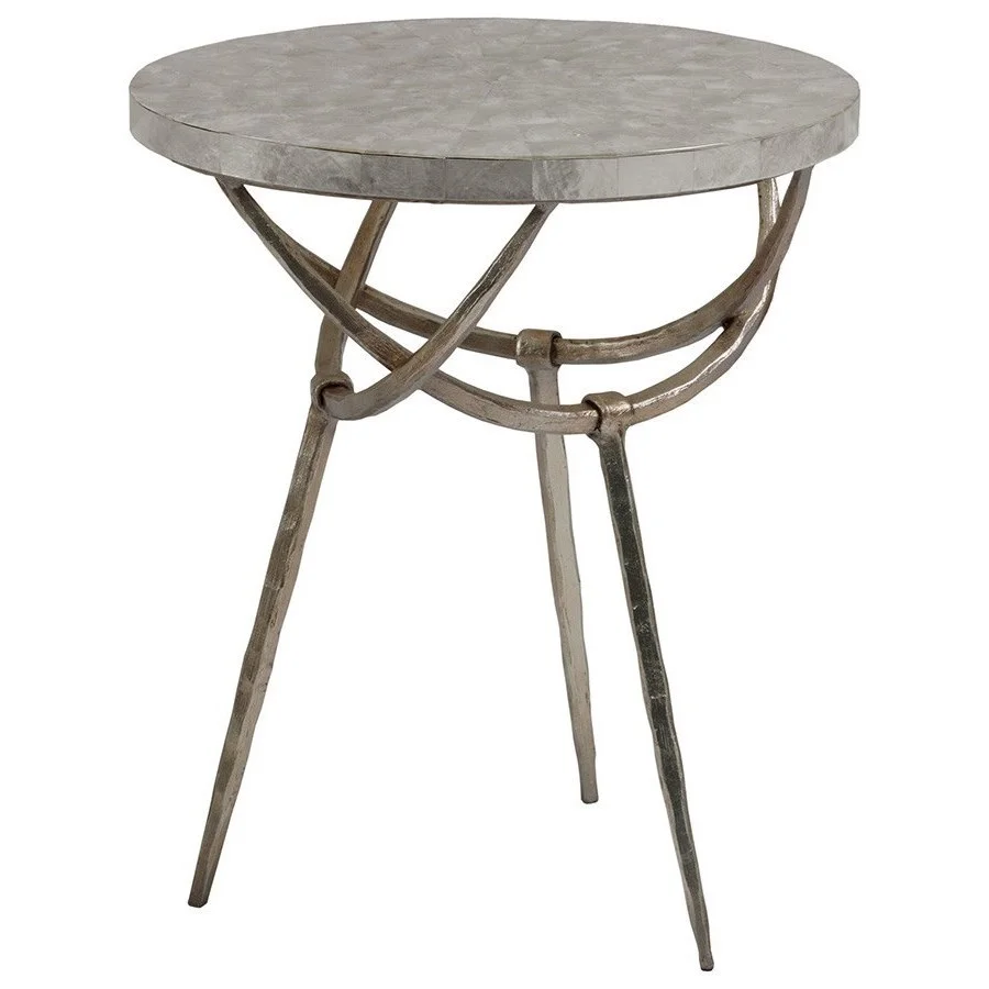 Artistica Sergio 2053-950 Contemporary Round Spot Table with Capiz ...