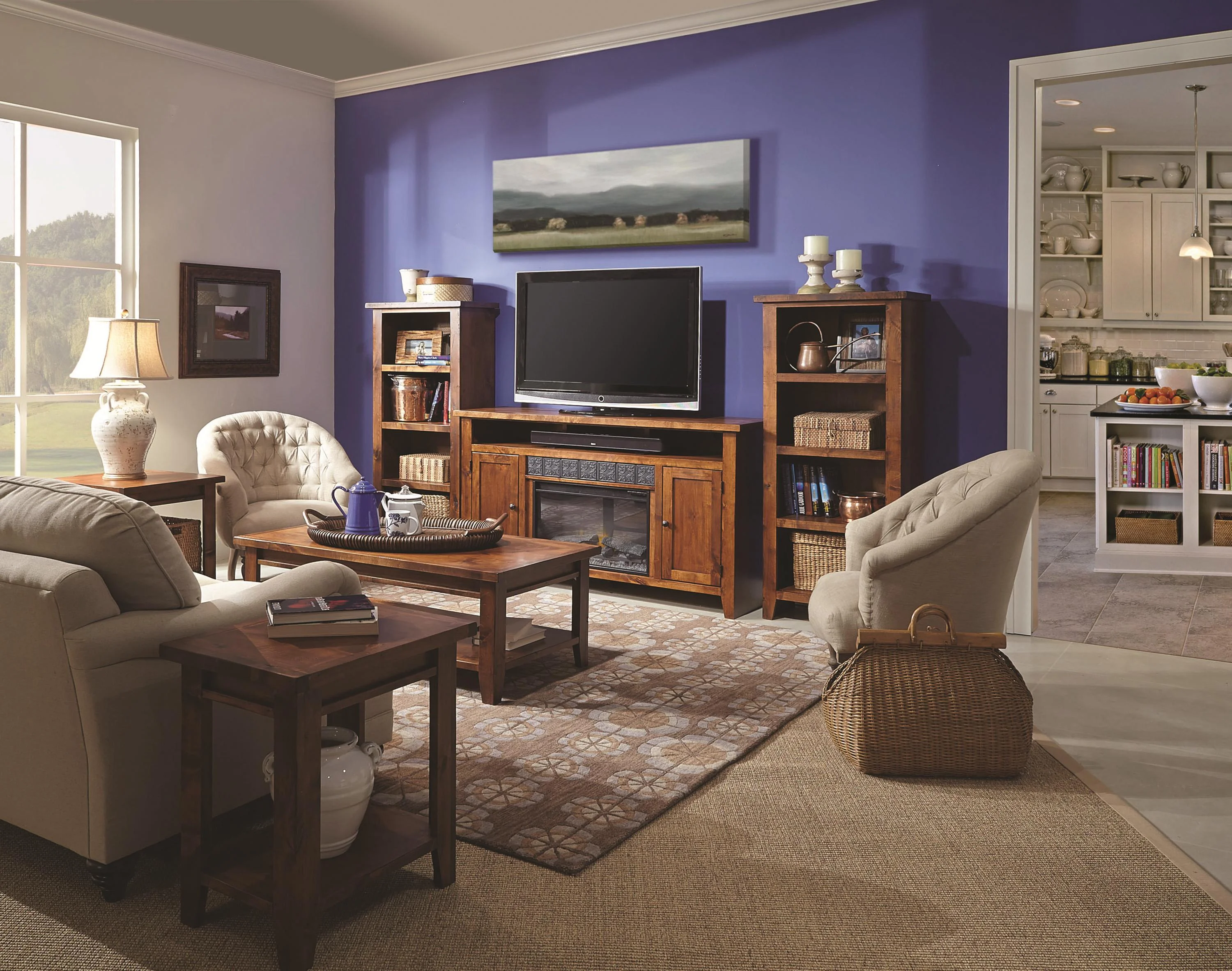 Aspenhome Alder Grove DG913-FRT Chairside Table with Shelf | Woodley's ...