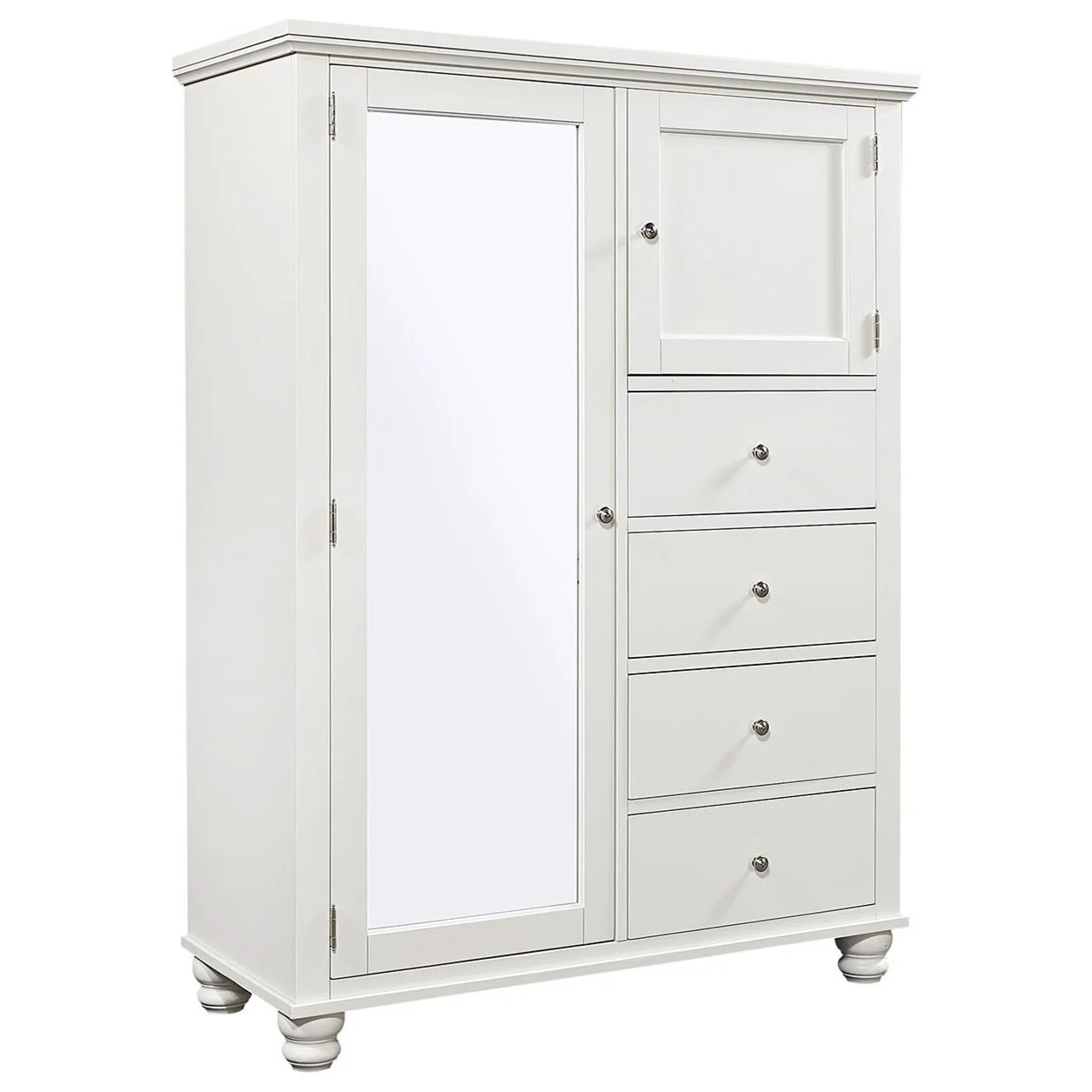 Aspenhome Cambridge ICB-459-WHT 4 Drawer 2 Door Chiffarobe | O'Dunk & O ...