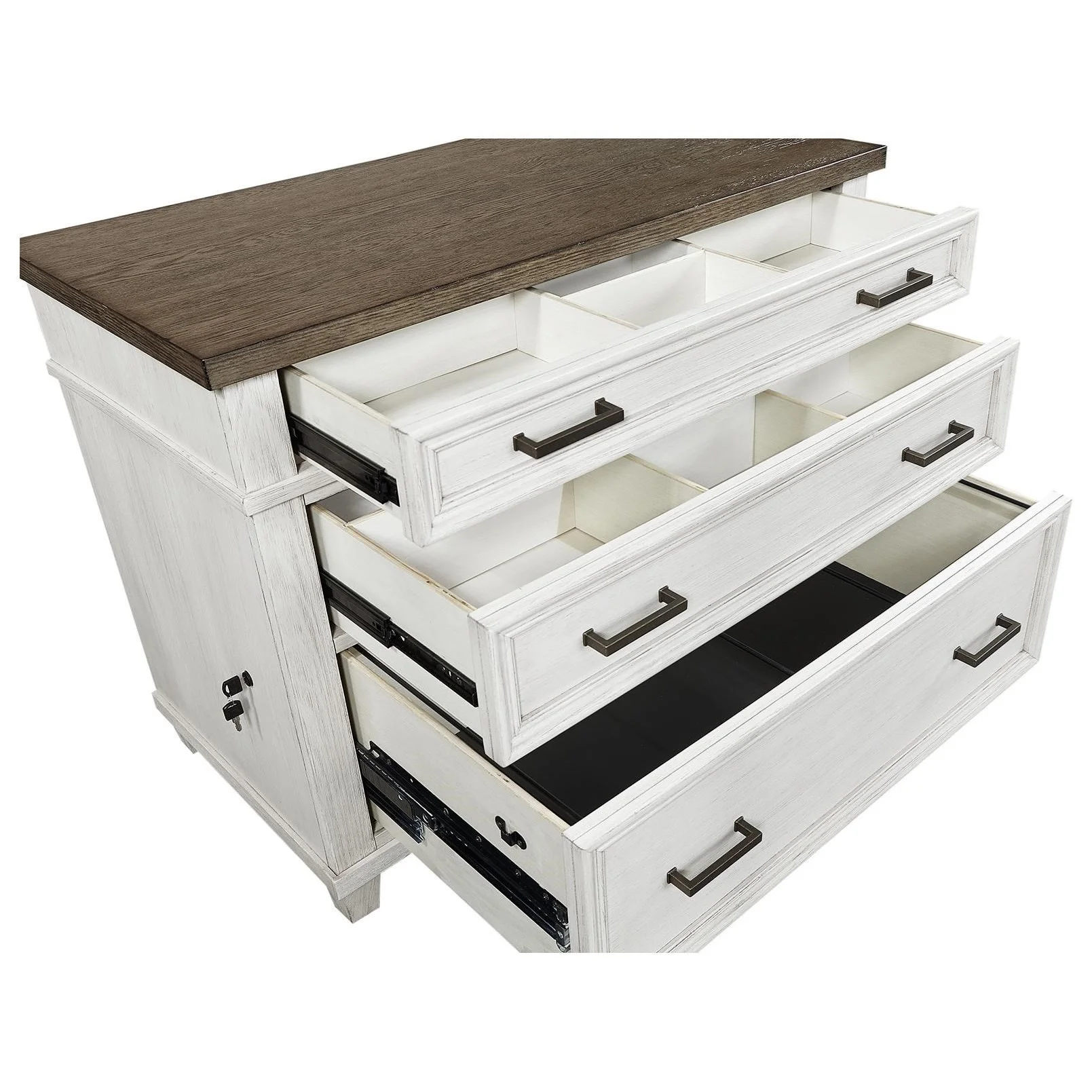 Aspenhome Caraway 2112008 Farmhouse Lateral File Cabinet with Removable ...