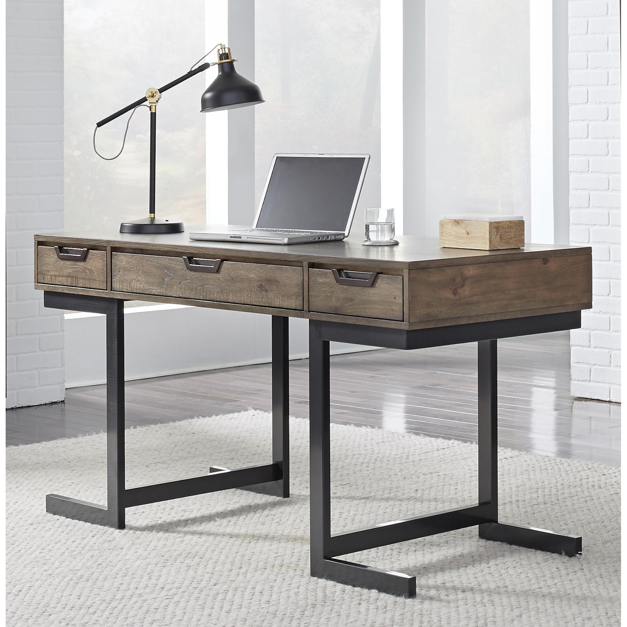 Aspenhome Harper Point IHP-360WD-FSL Desk | HomeWorld Furniture | Desk ...