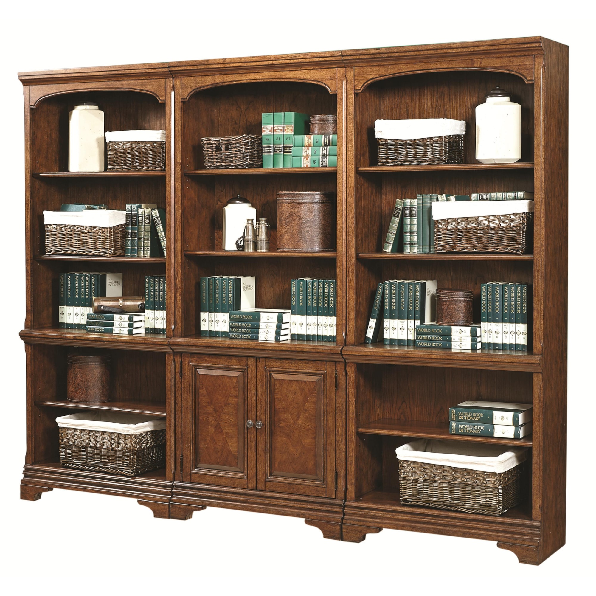 Aspenhome Hawthorne I26-332-1 Open Bookcase with 4 Shelves and Two ...