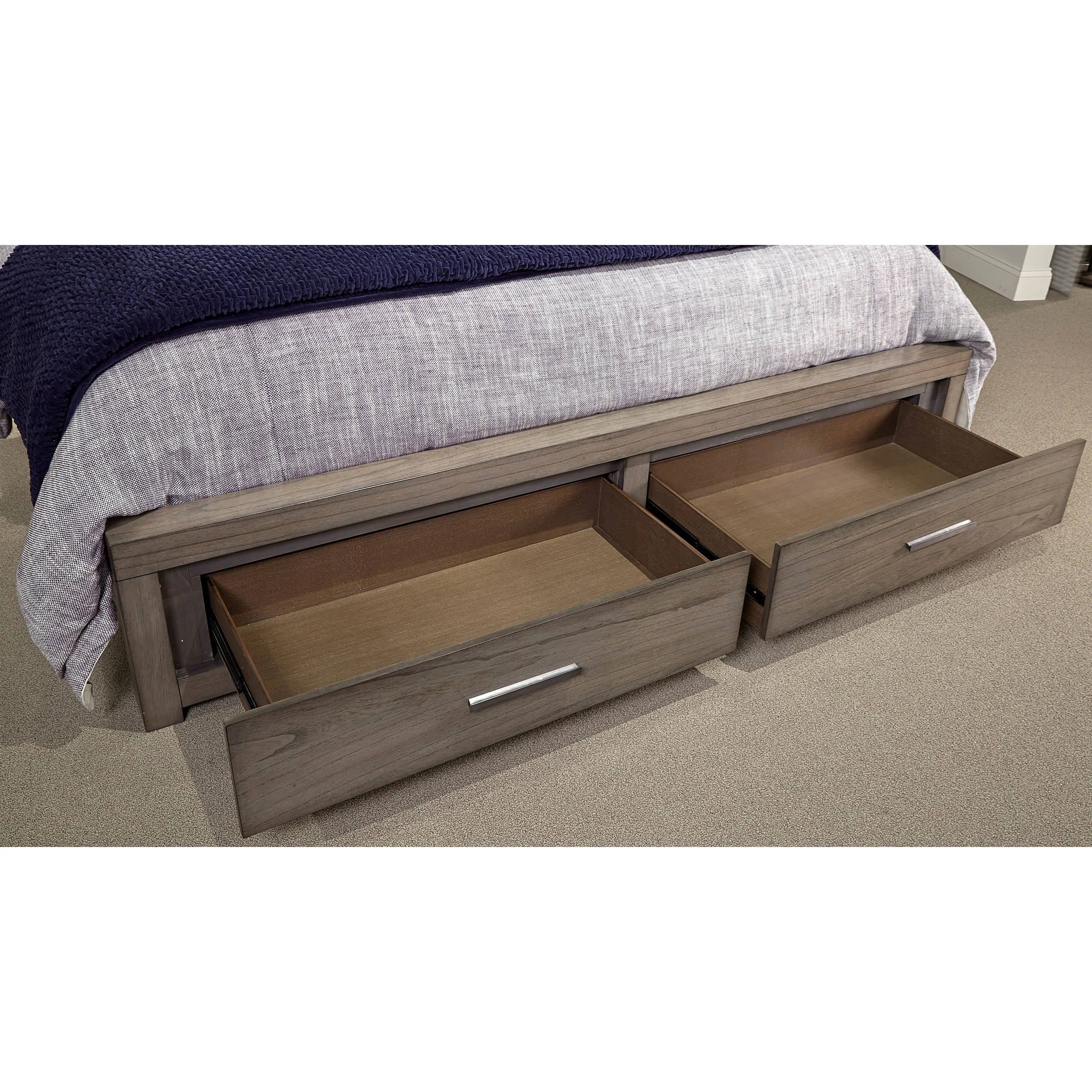 Aspenhome Modern Loft PKG402031 Contemporary Queen Panel Storage Bed ...