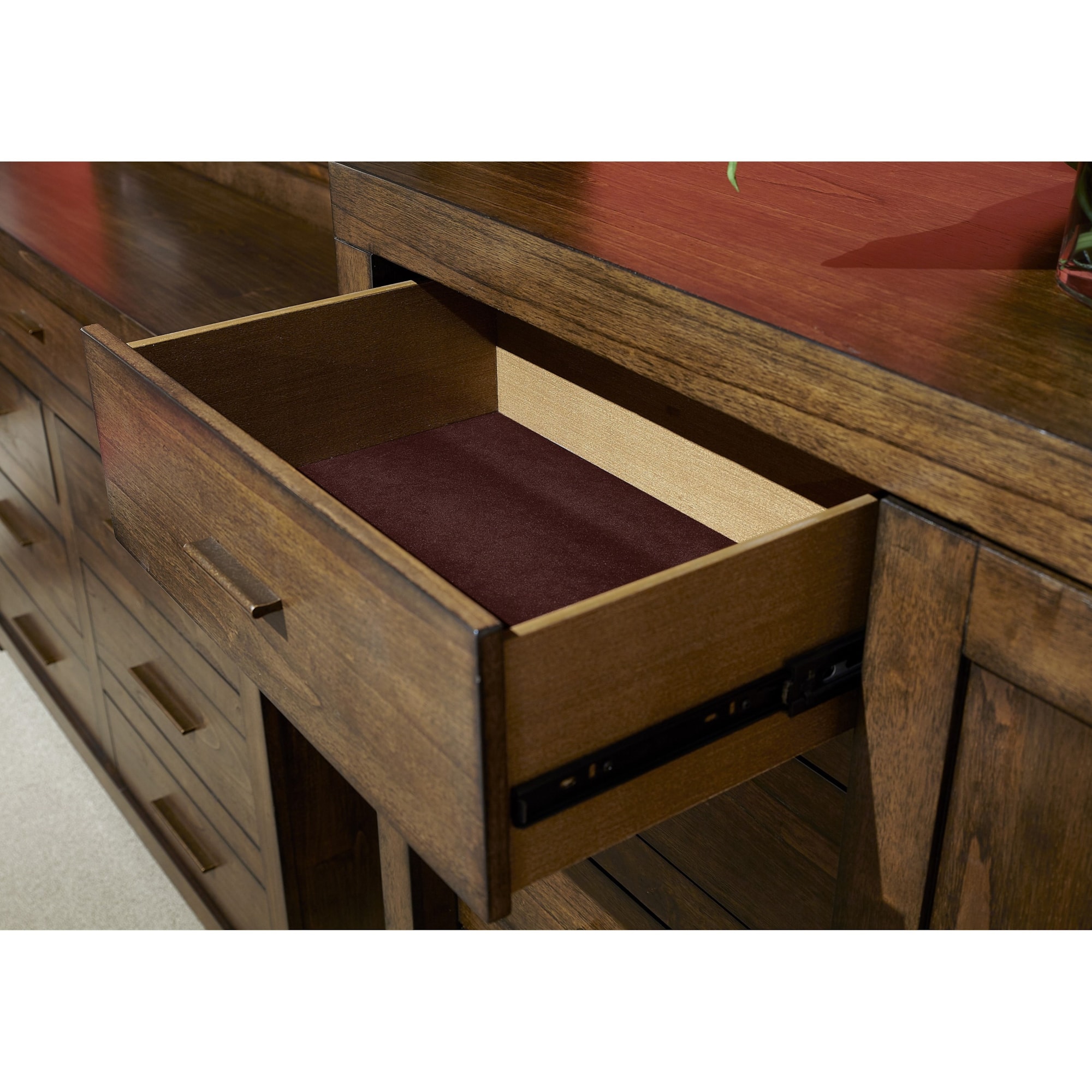 Aspenhome Modern Loft IML-457-BRN Contemporary Sliding Door Wardrobe ...