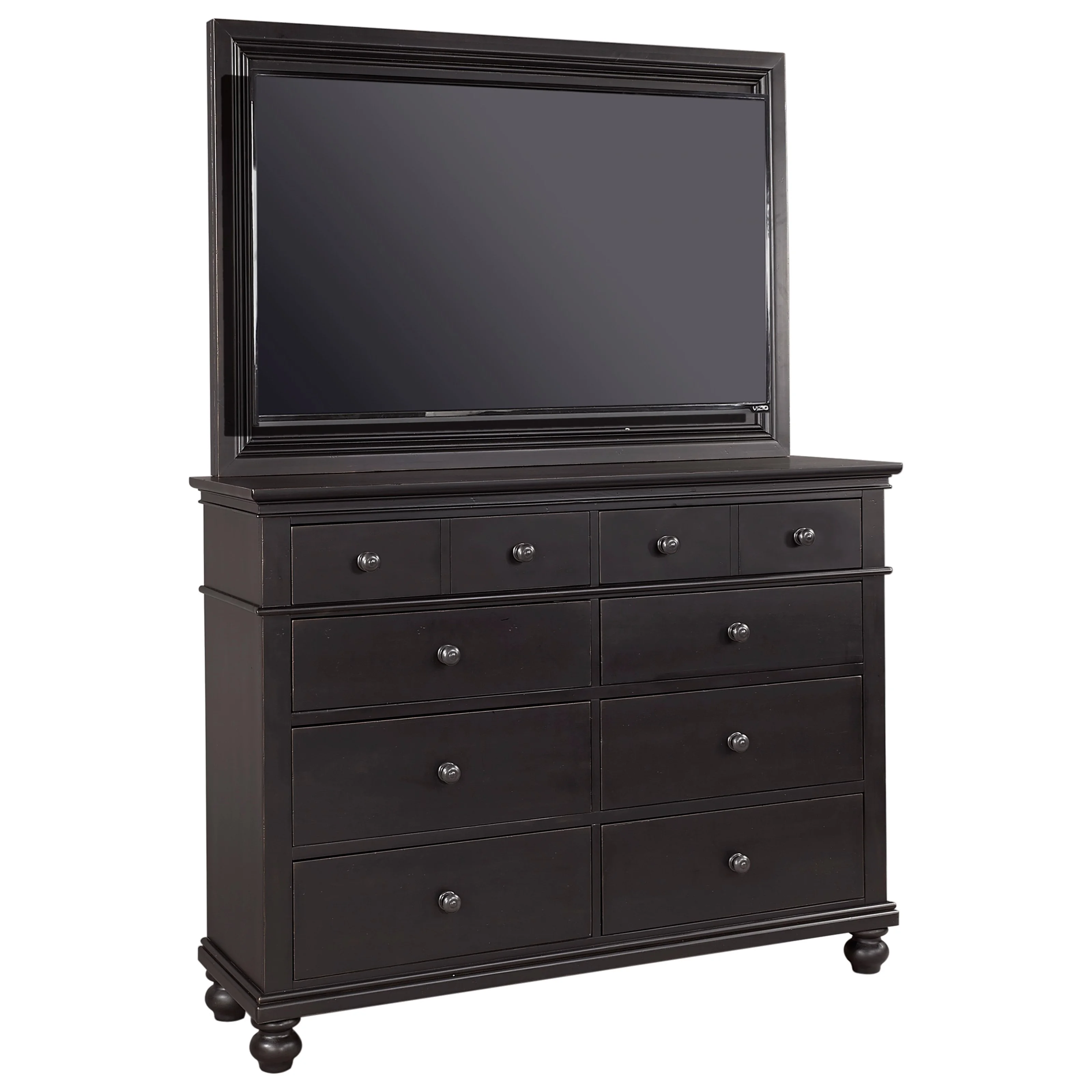 Aspenhome Oxford I07-455/487-BLK Transitional Media Chest with TV Mount ...