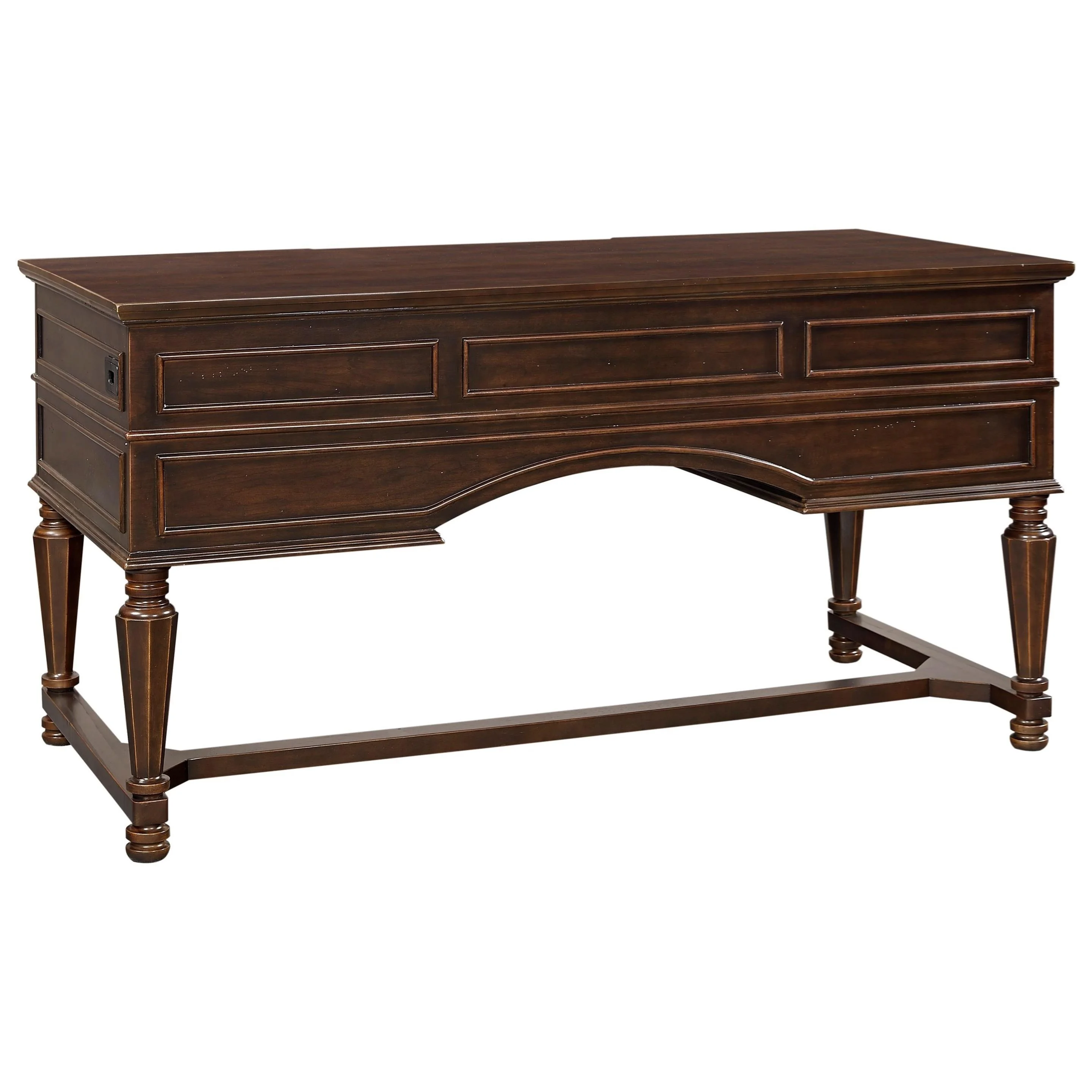 Aspenhome Weston 353717074 60" Half-Ped Desk with 4 Utility Drawers ...