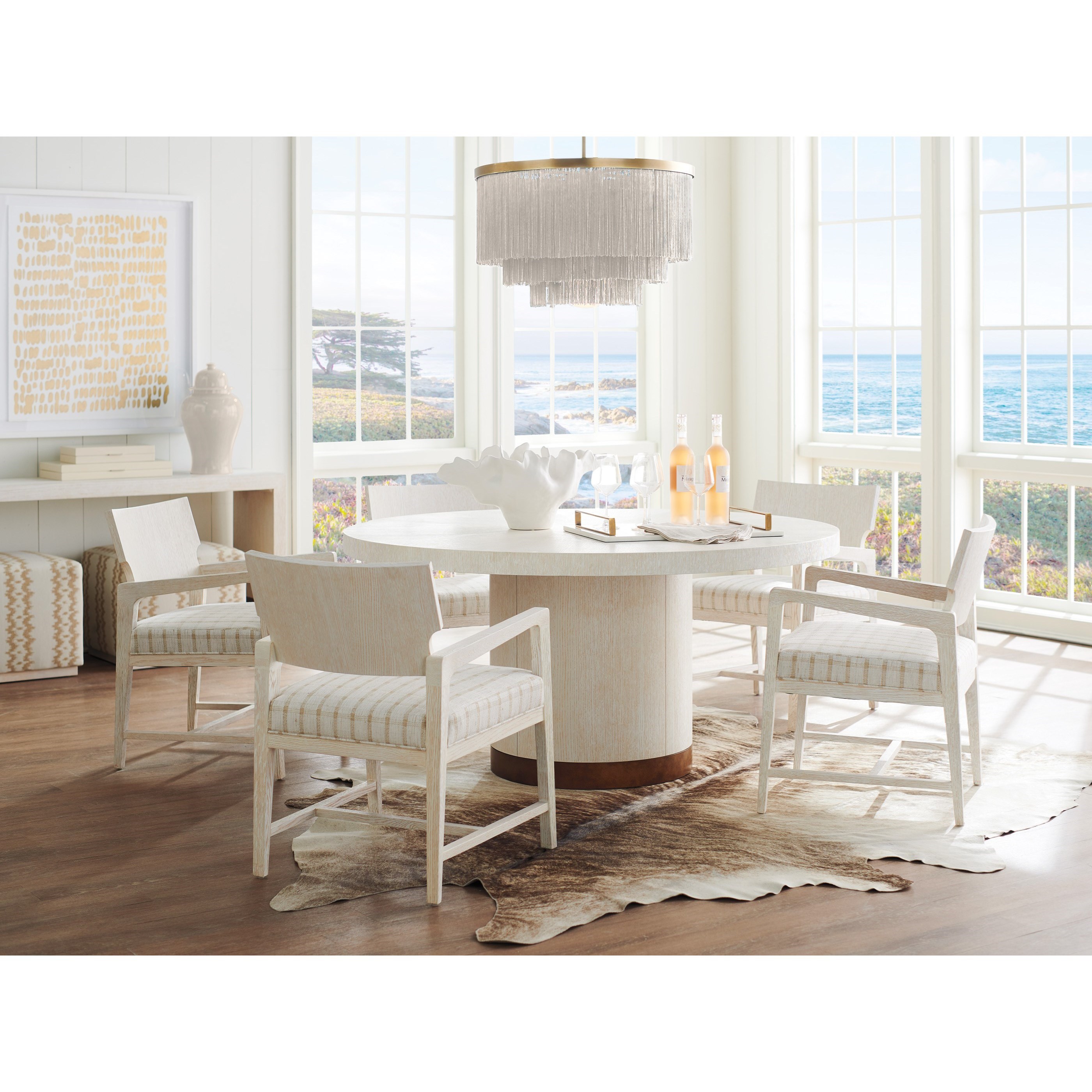 Barclay expandable round pedestal dining store