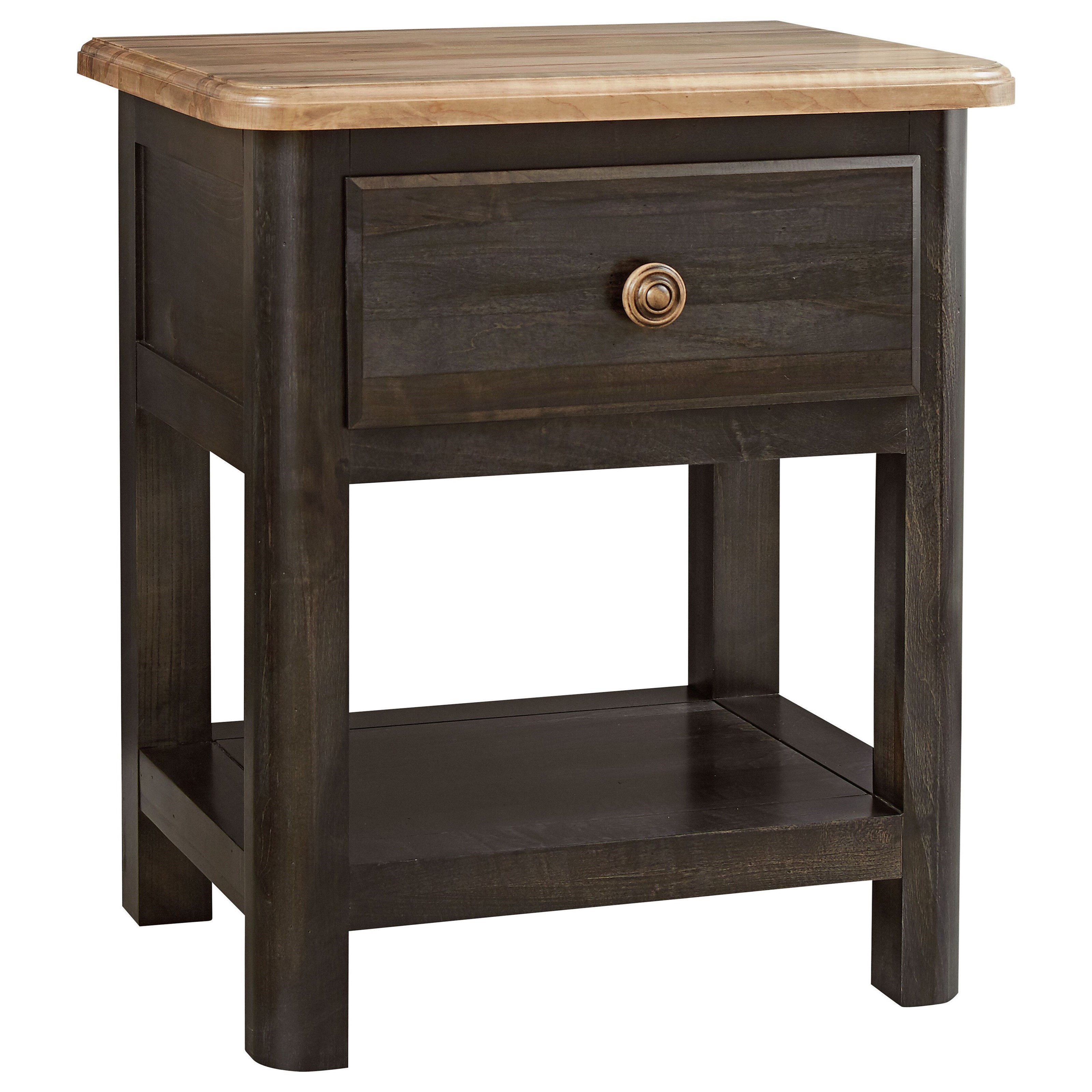 Bassett Bench Made Maple 2015-0271 Solid Wood Bedside Table | Wayside ...
