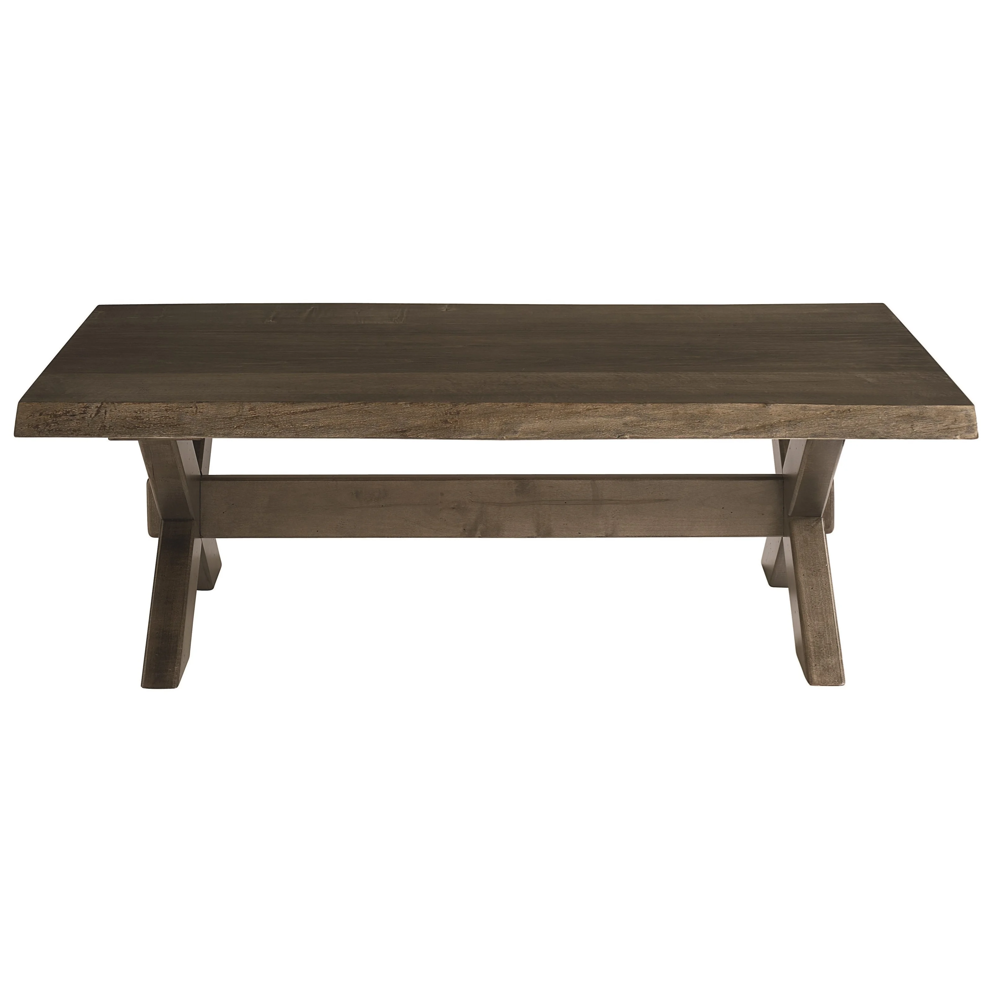 Bassett Bench Made Maple Cross Buck Live Edge Cocktail Table | Bassett ...