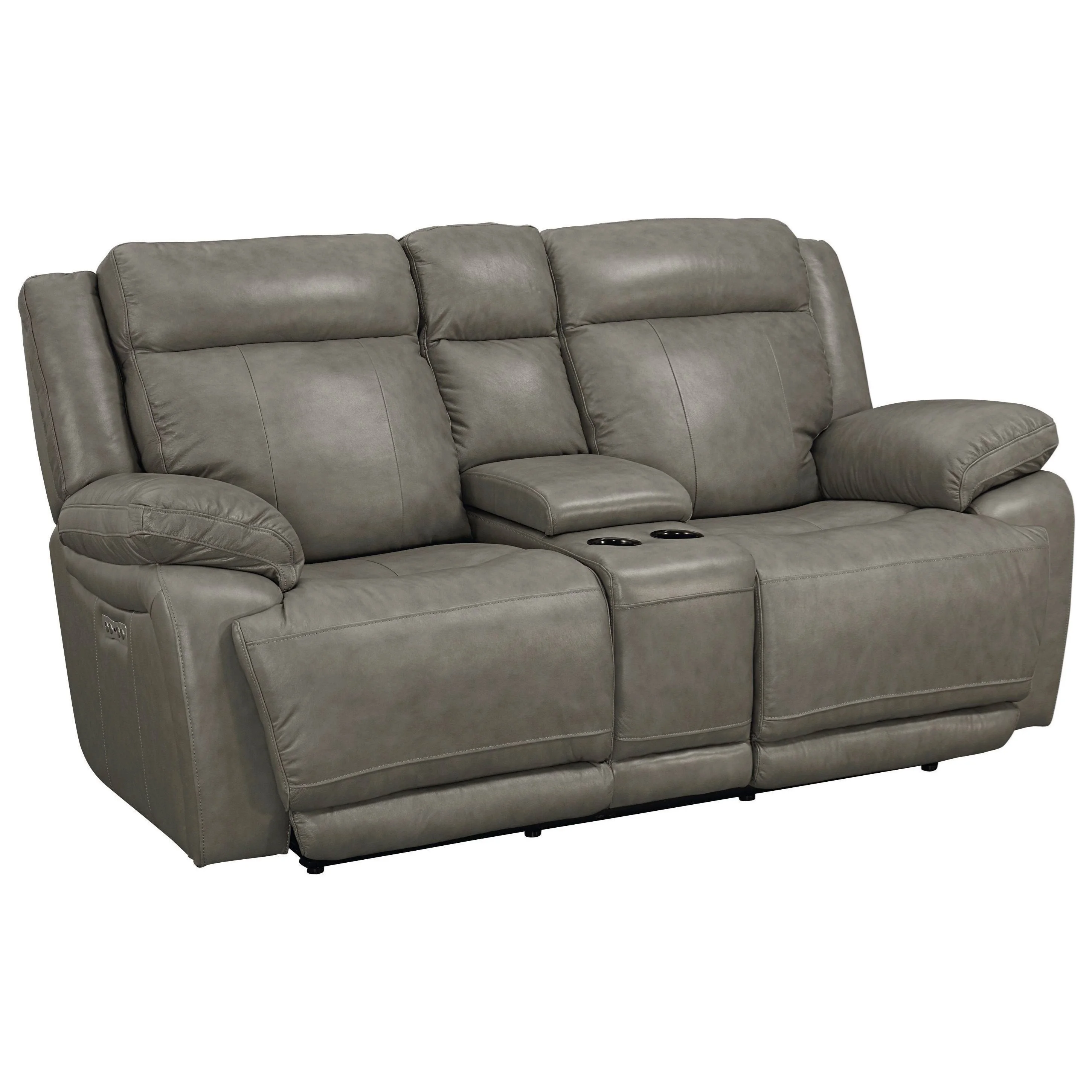Bassett Club Level - Evo U3706PC42P Power Reclining Console Love Seat ...