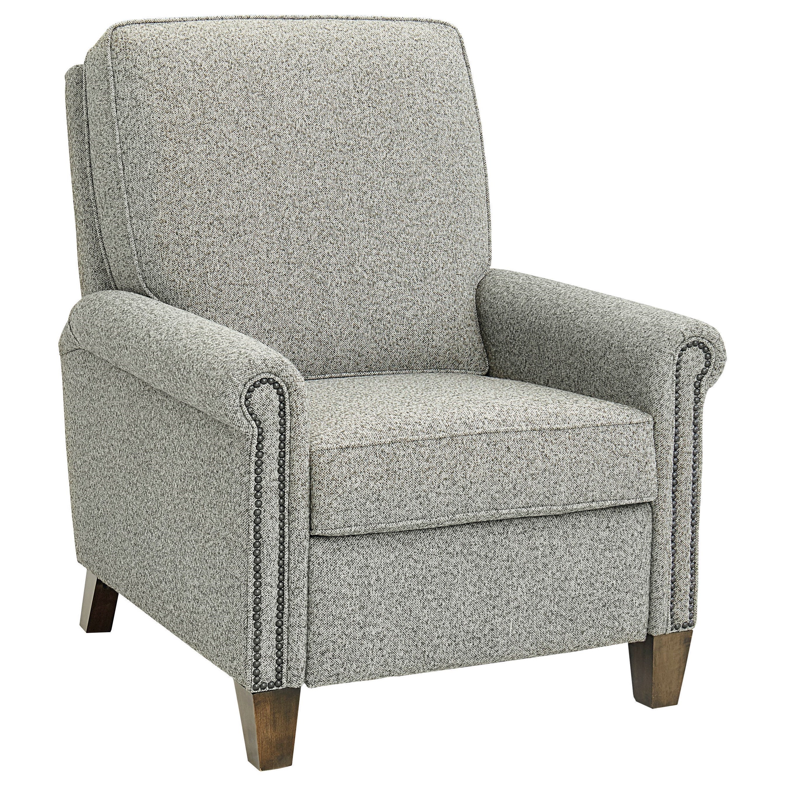 Bassett Thompson 1124-3T Casual Tall Recliner with Rolled Arms ...