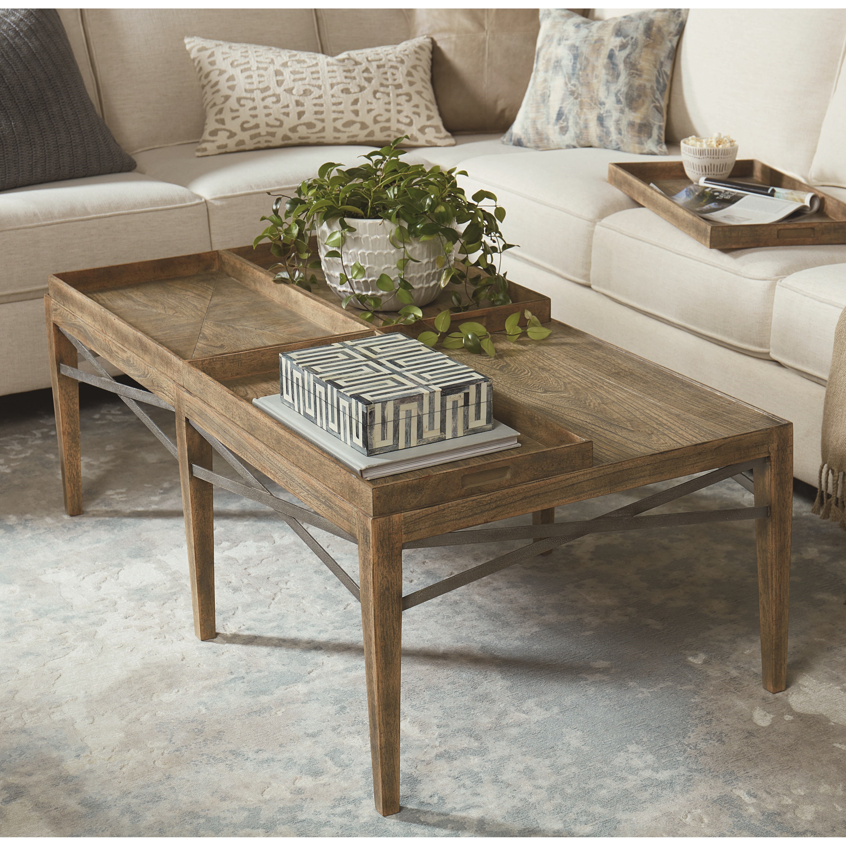 Bassett Woodridge 000065970613 Transitional Rectangular Cocktail Table ...