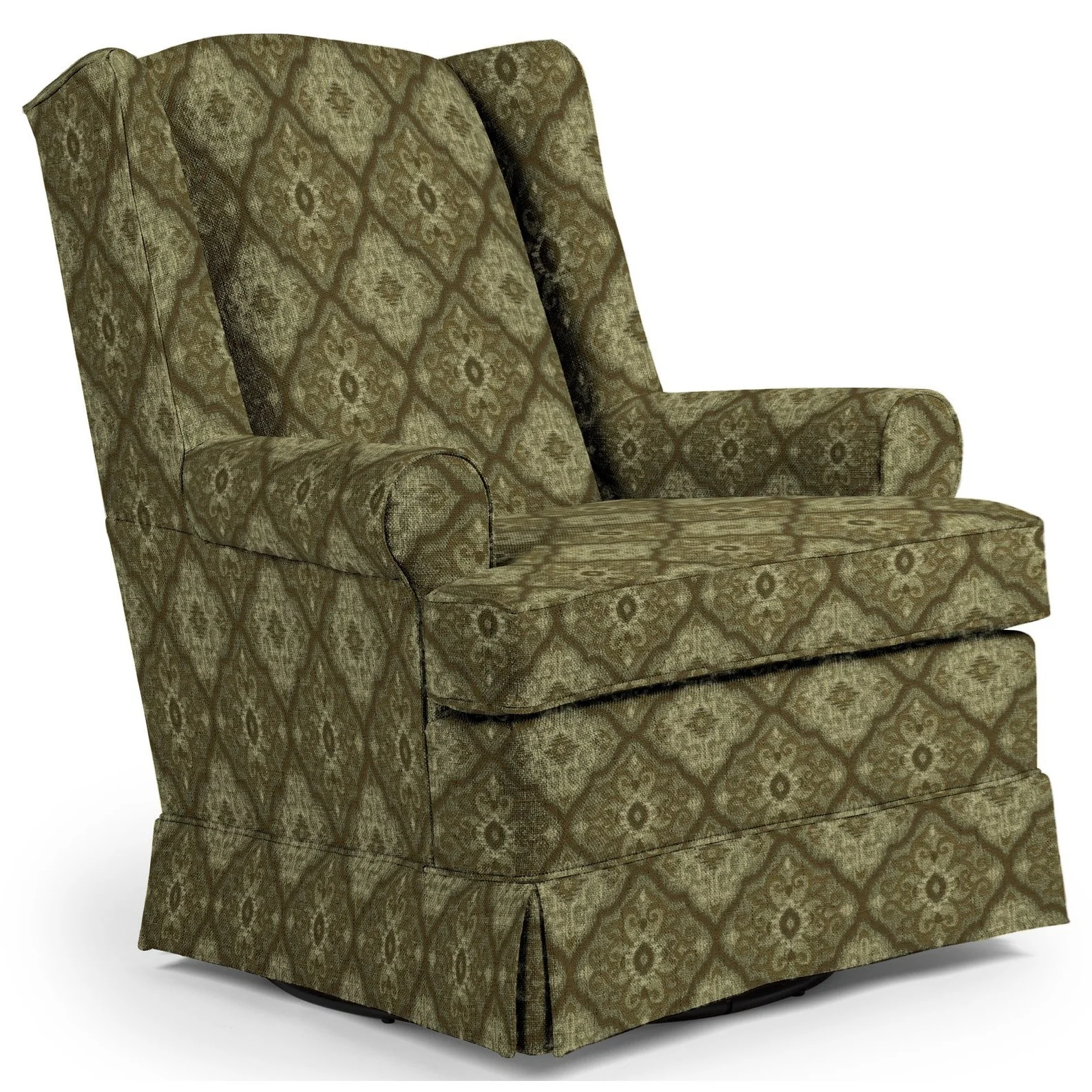 Best Home Furnishings Swivel Glide Chairs 7197 Roni Skirted Swivel ...
