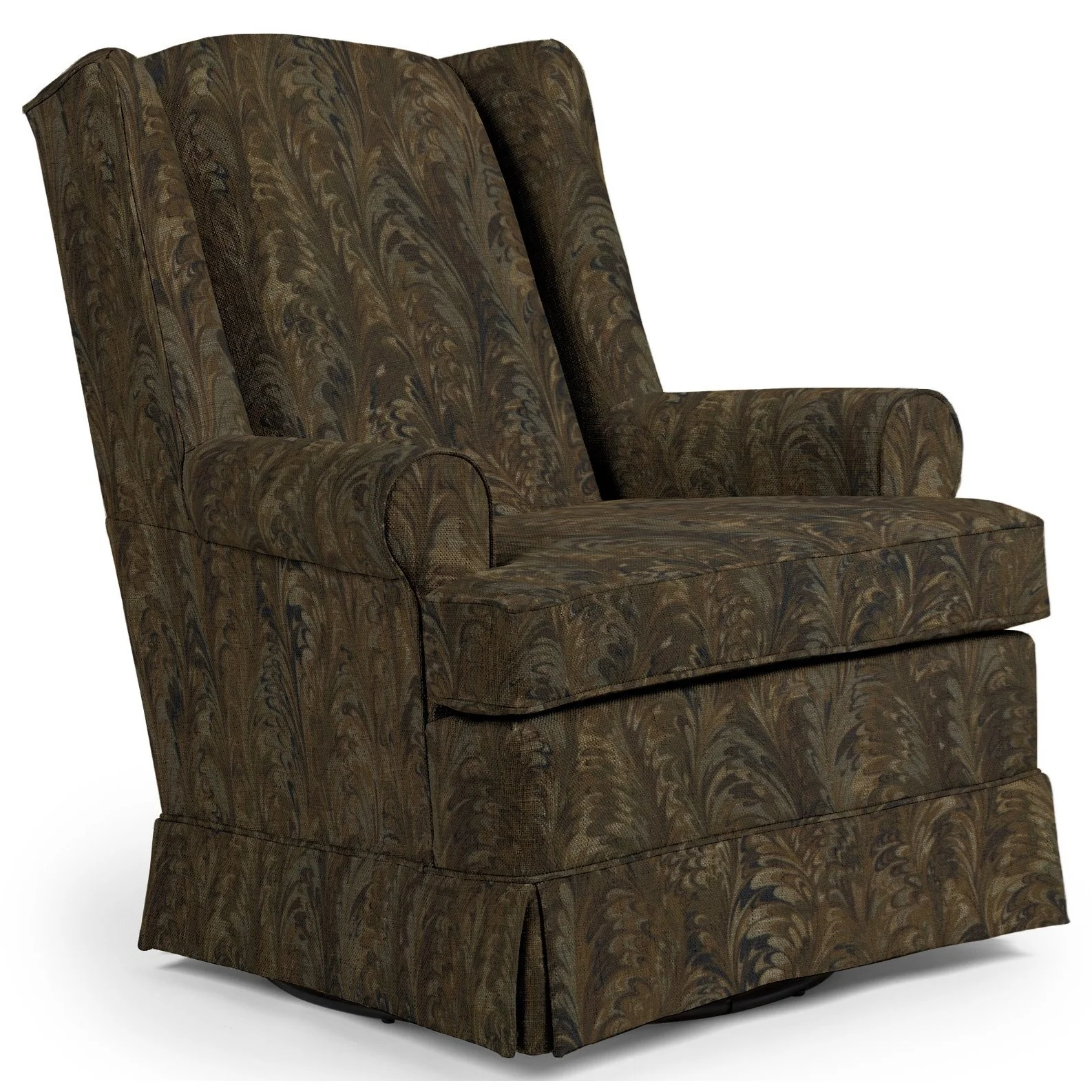 Best Home Furnishings Swivel Glide Chairs 7197 Roni Skirted Swivel ...