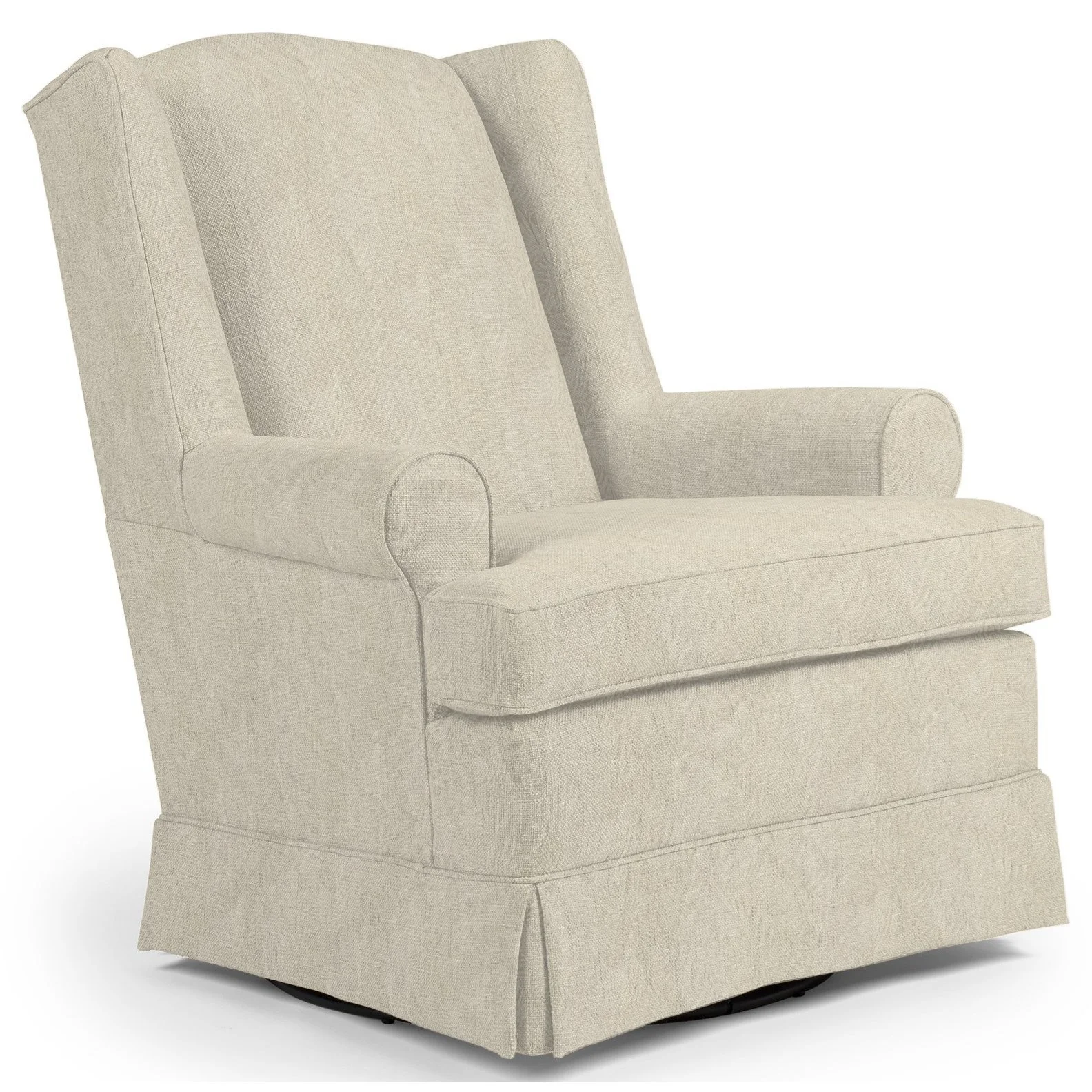 Best Home Furnishings Swivel Glide Chairs 7197 Roni Skirted Swivel ...