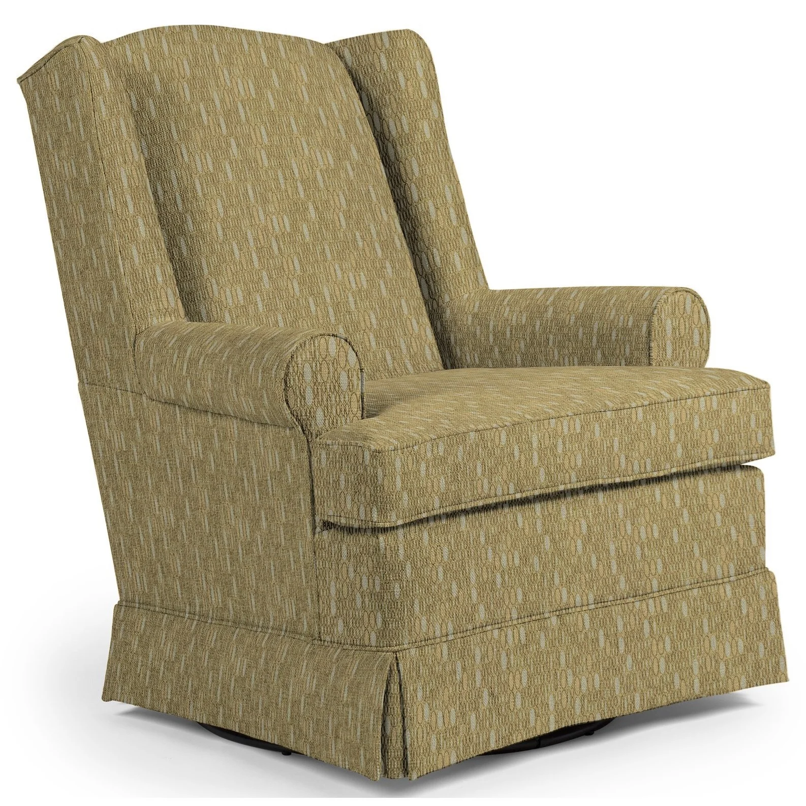 Best Home Furnishings Swivel Glide Chairs 7197 Roni Skirted Swivel ...
