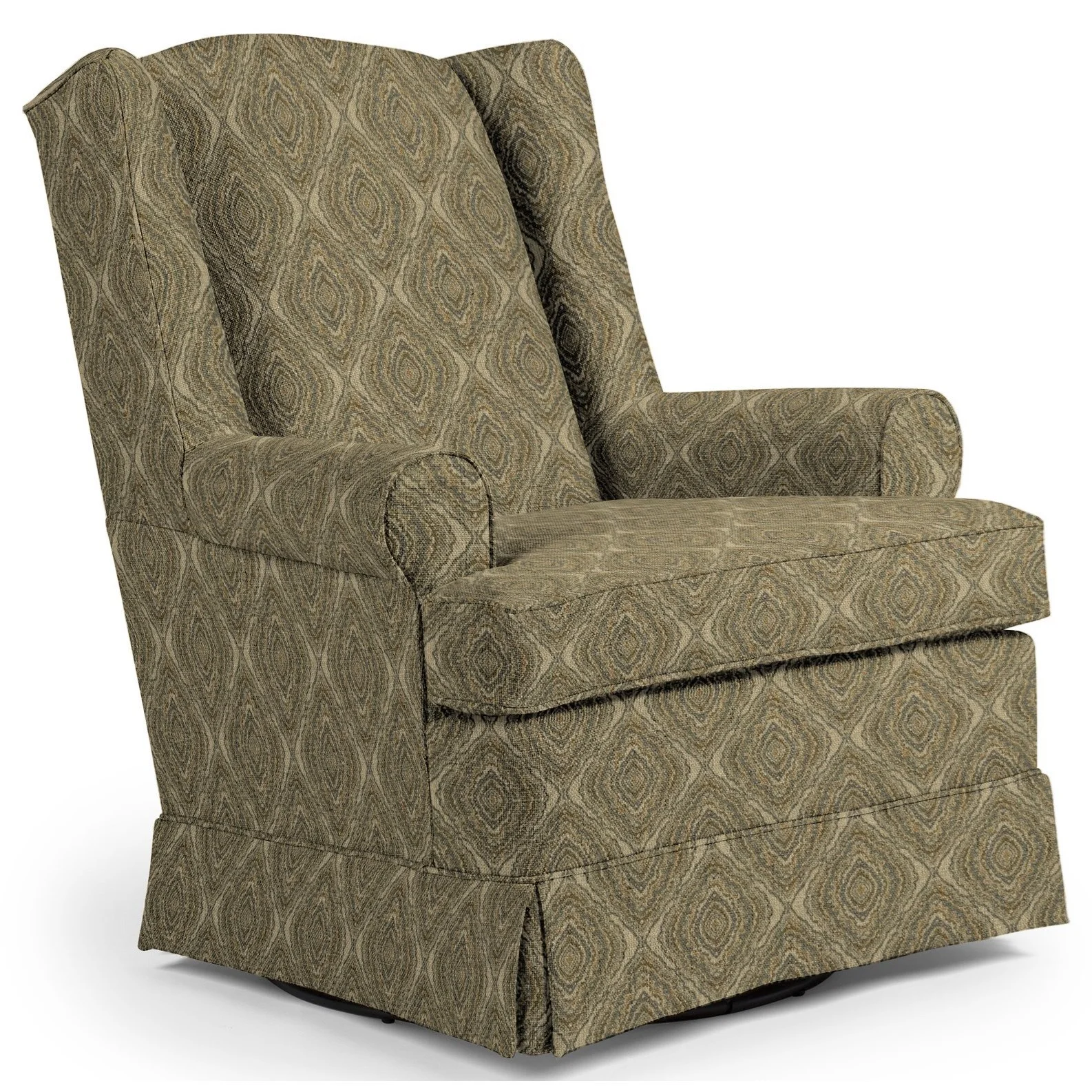 Best Home Furnishings Swivel Glide Chairs 7197 Roni Skirted Swivel ...