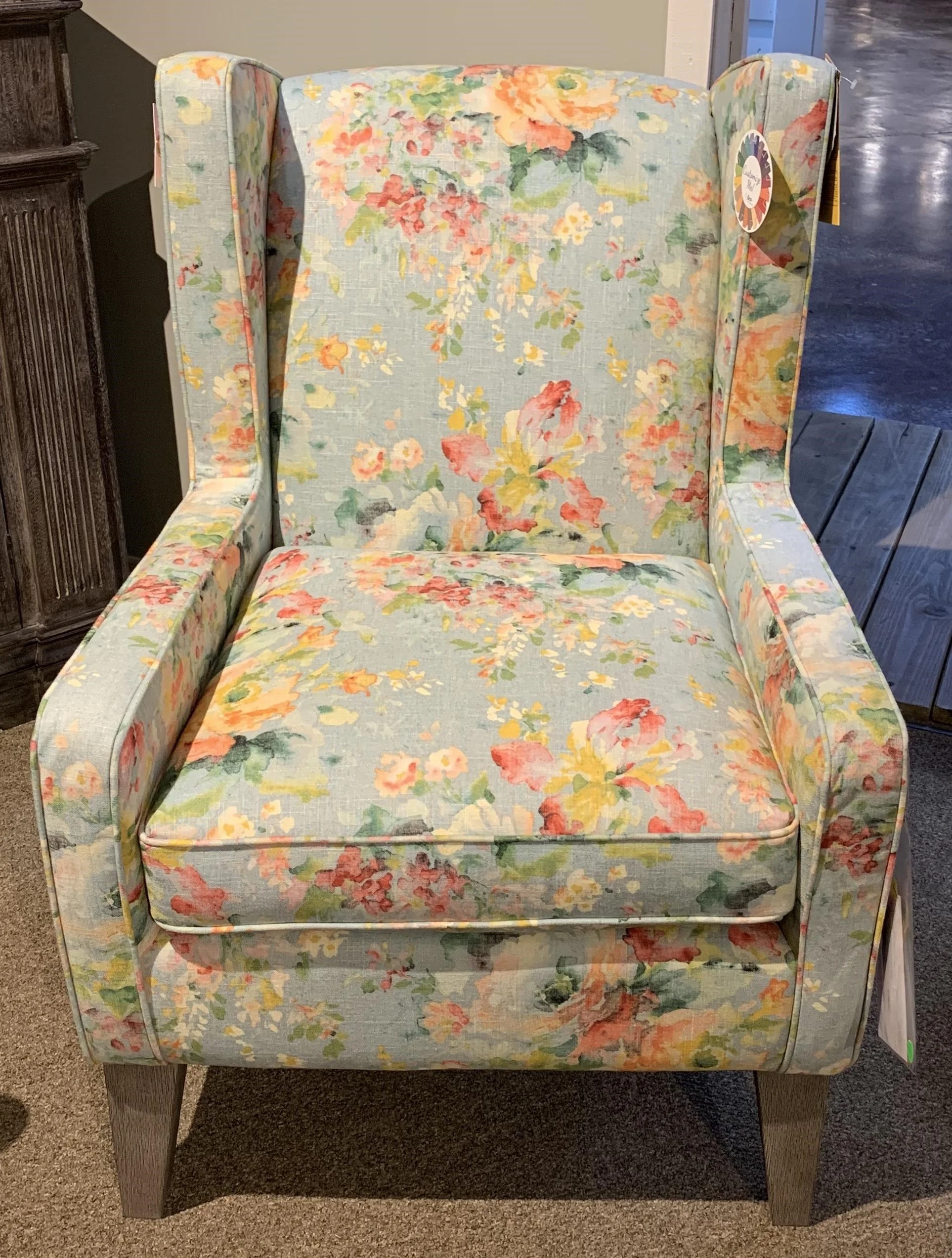 Best Home Furnishings Wing Chairs Q7170R Karla Modern Wing Chair ...