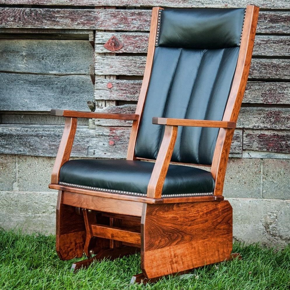 Buckeye Rockers Gliders MG-240-SO Mission Solid Wood Glider with ...