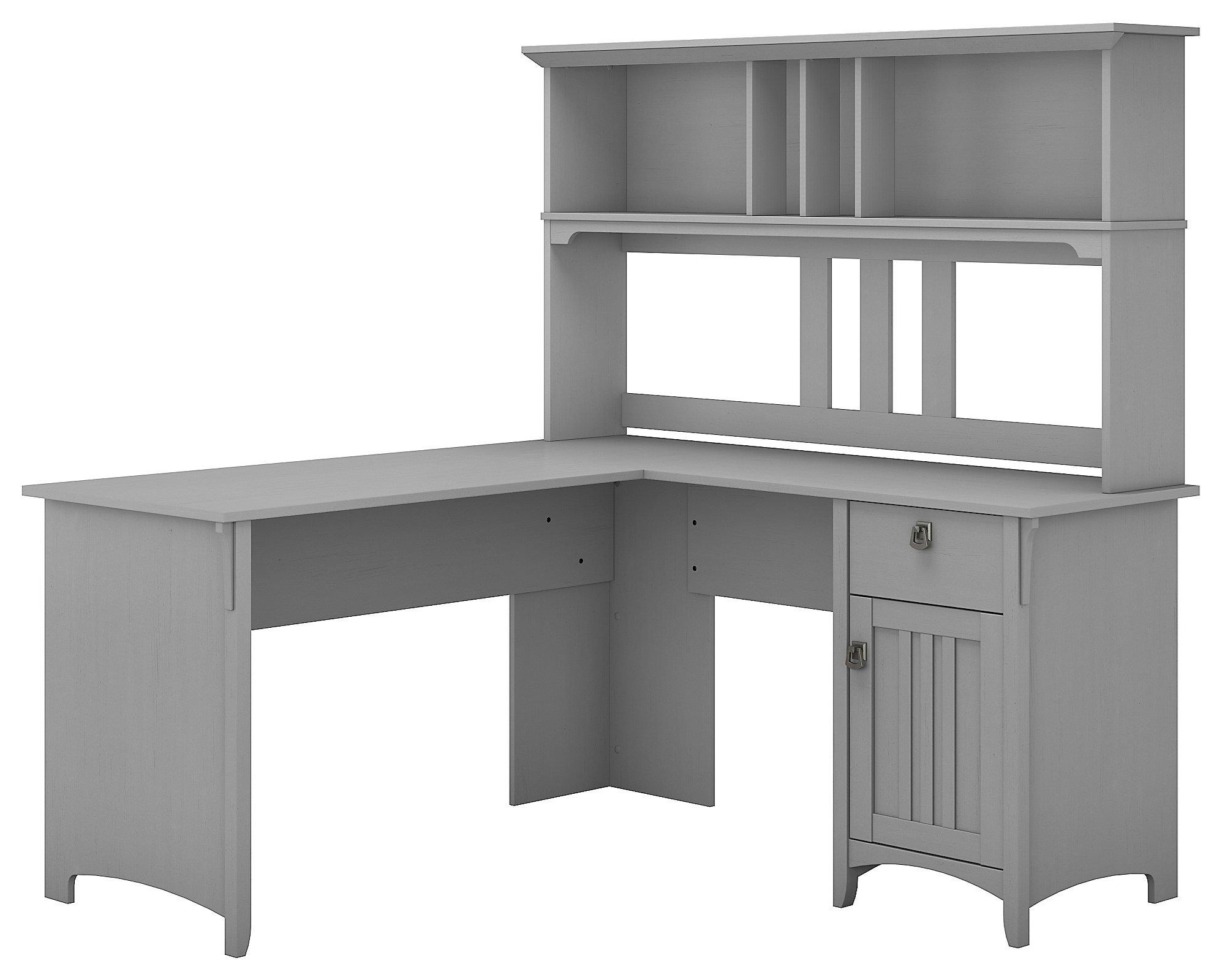 Bush furniture salinas l shaped desk with hutch store