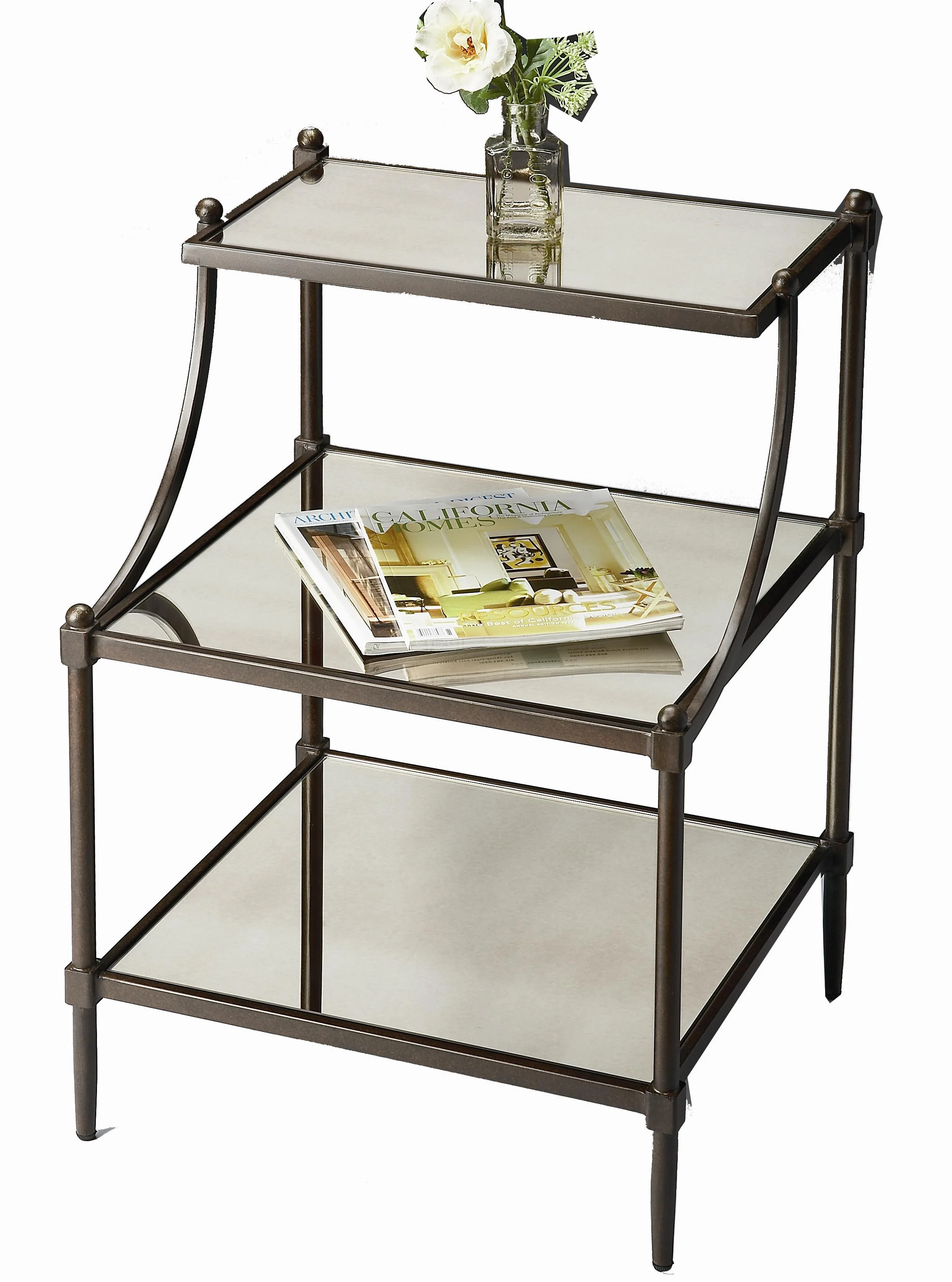 Butler Specialty Company Tables 7015025 Tiered Side Table with Metal ...