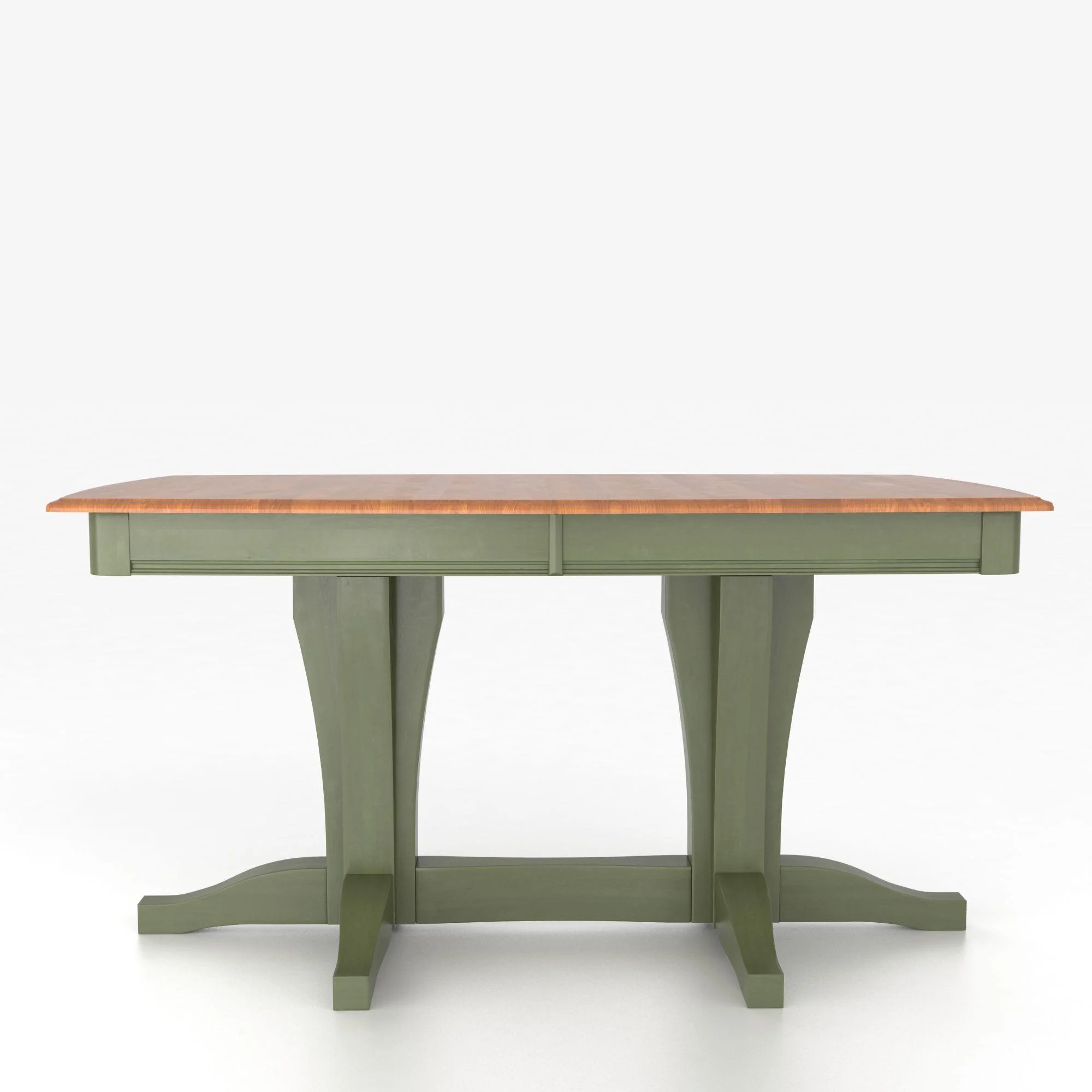 Canadel Canadel TBS 3868+BAS Boat Shape Table with Pedestal Base ...