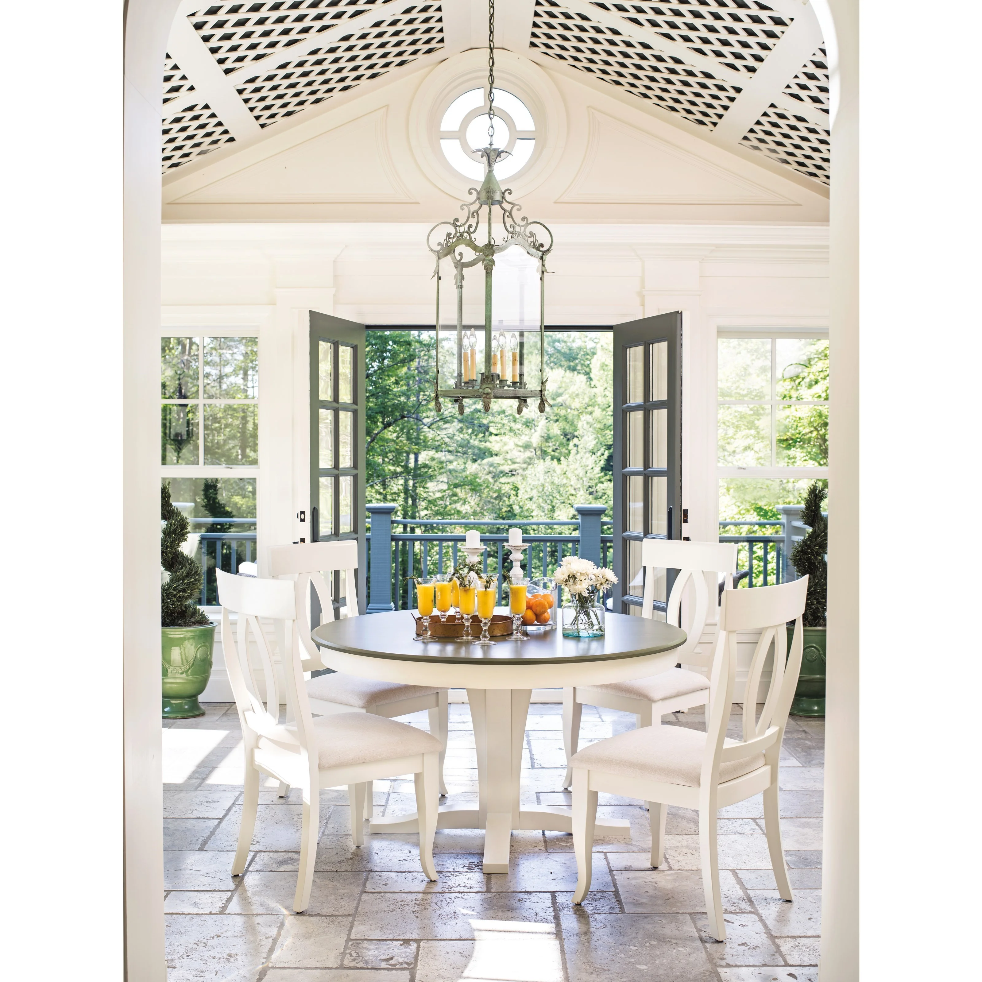 Canadel Gourmet TRN054540380MVRBF+BAS+4xCHA092007N8 5 Piece Round Table ...