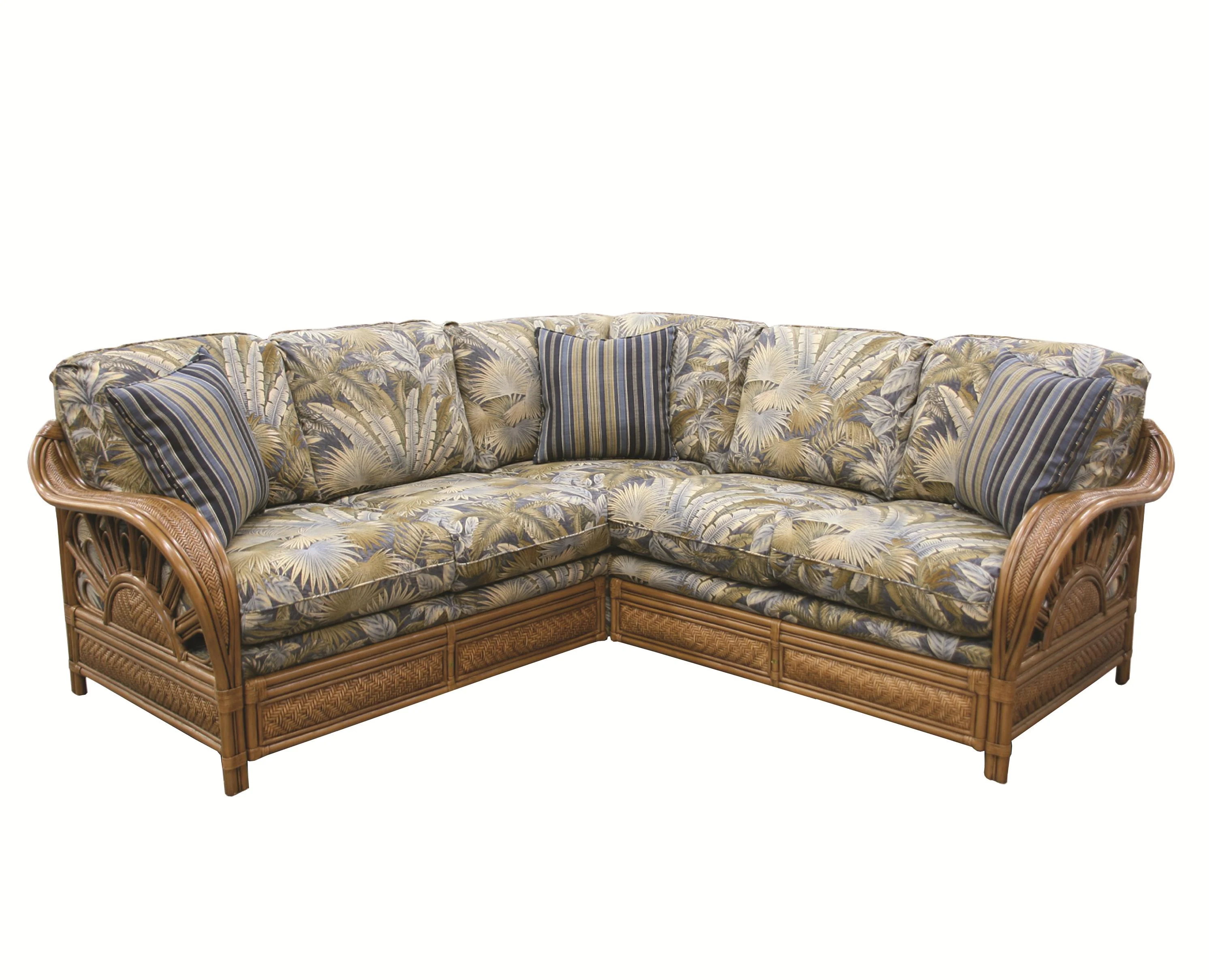 Capris Furniture 321 Collection SD321-2+LD321-1 Wicker Rattan Framed ...