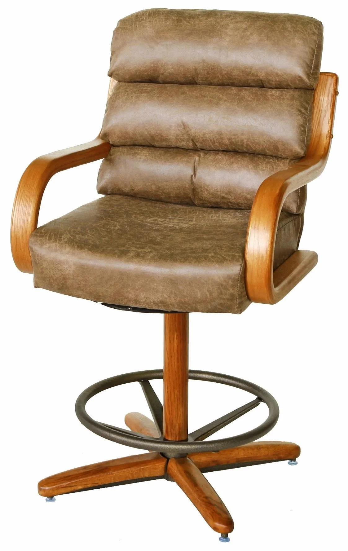 Chromcraft Custom Dining CM137M+CS334AM Swivel Bar Stool | Broadway ...