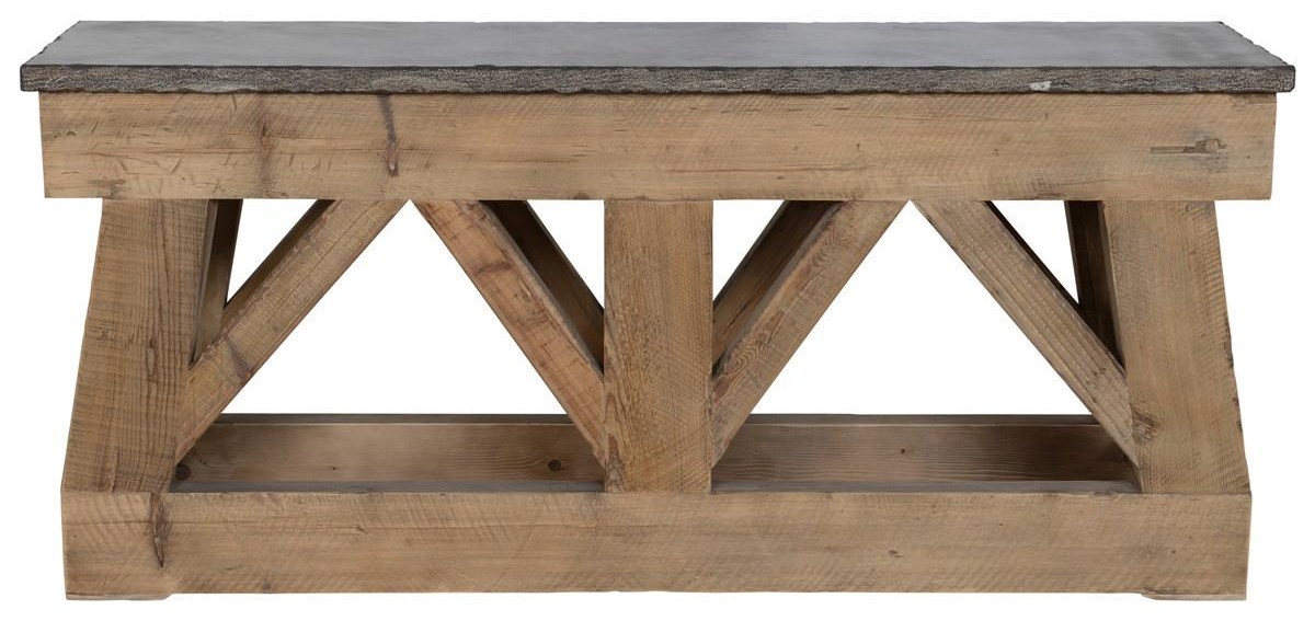 Classic Home Marbella 72" Blue Stone Top Console Table | Howell ...