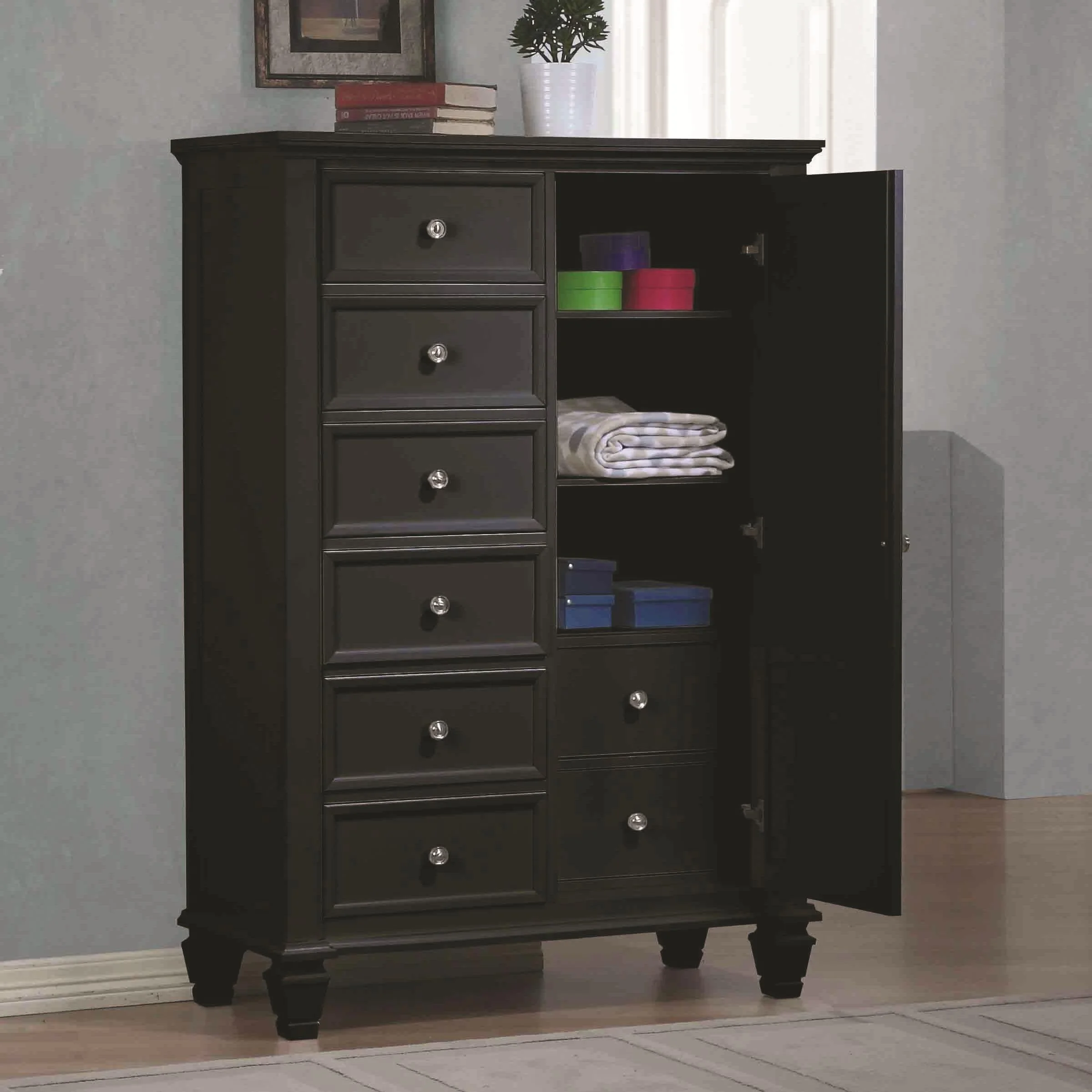 Coaster Sandy Beach 201328 Door Dresser with Concealed Storage | A1 ...