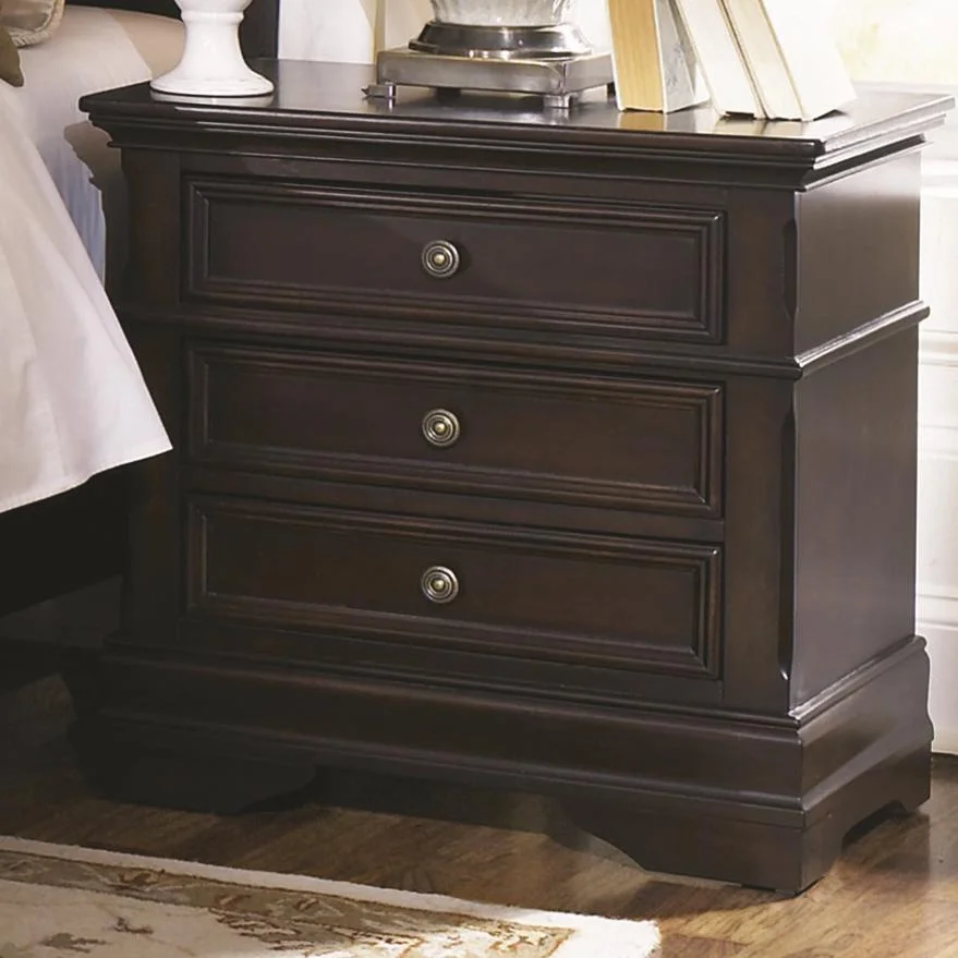 Coaster Cambridge 203192 3 Drawer Night Stand with Bracket Feet ...