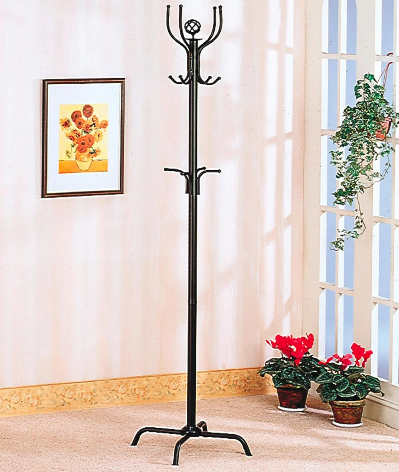 Coaster Coat Racks 2019 Black Satin Finish Coat Rack | A1 Furniture ...