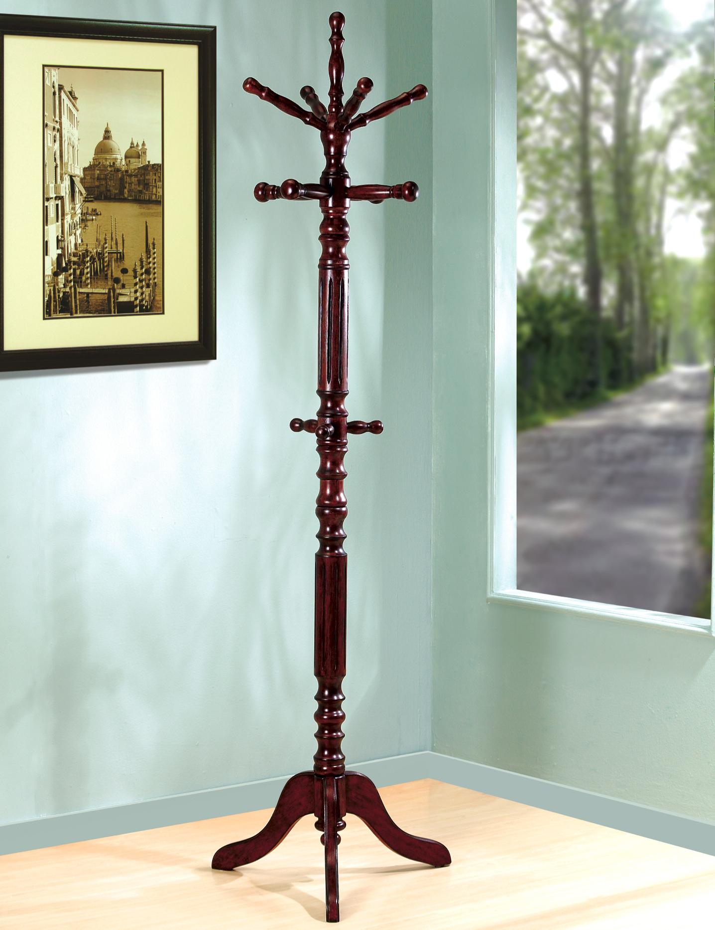 Coaster Coat Racks Traditional Coat Rack with Spinning Top | A1 ...