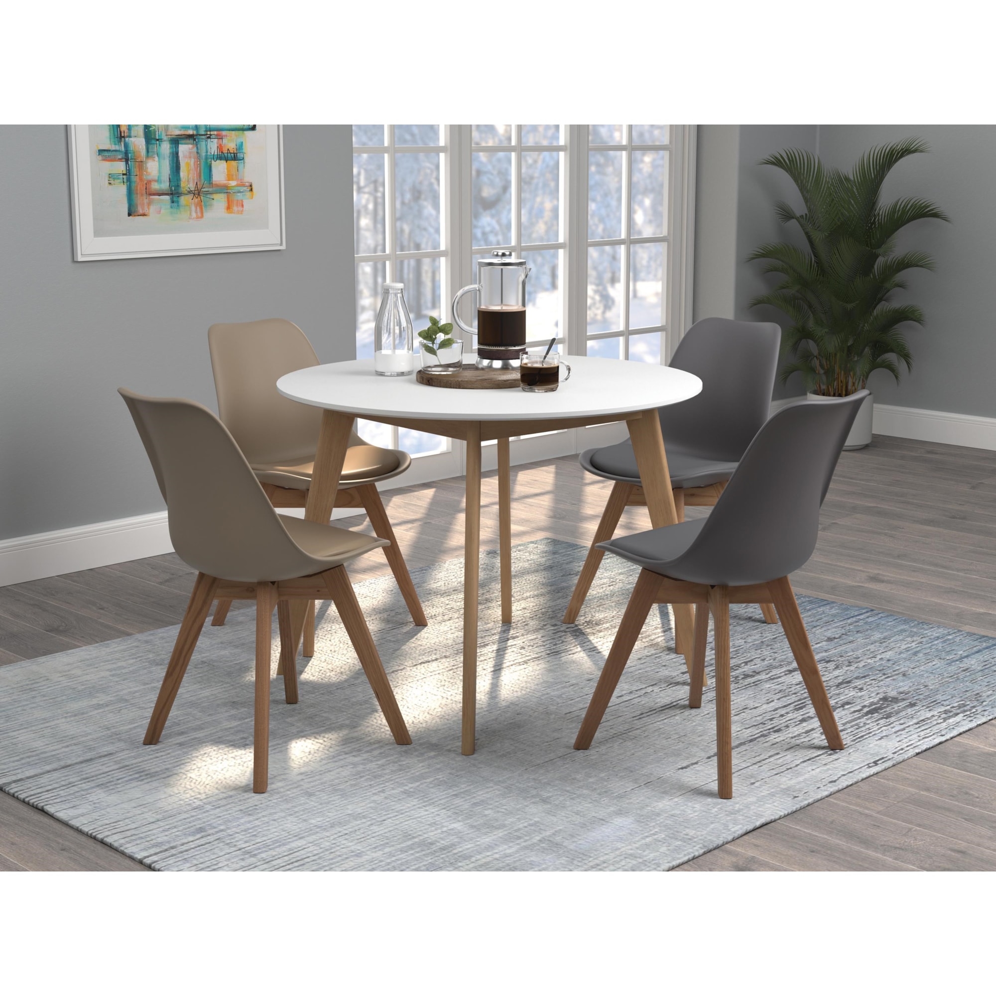 Coaster Everyday 192790 Round Dining Table | HomeWorld Furniture ...