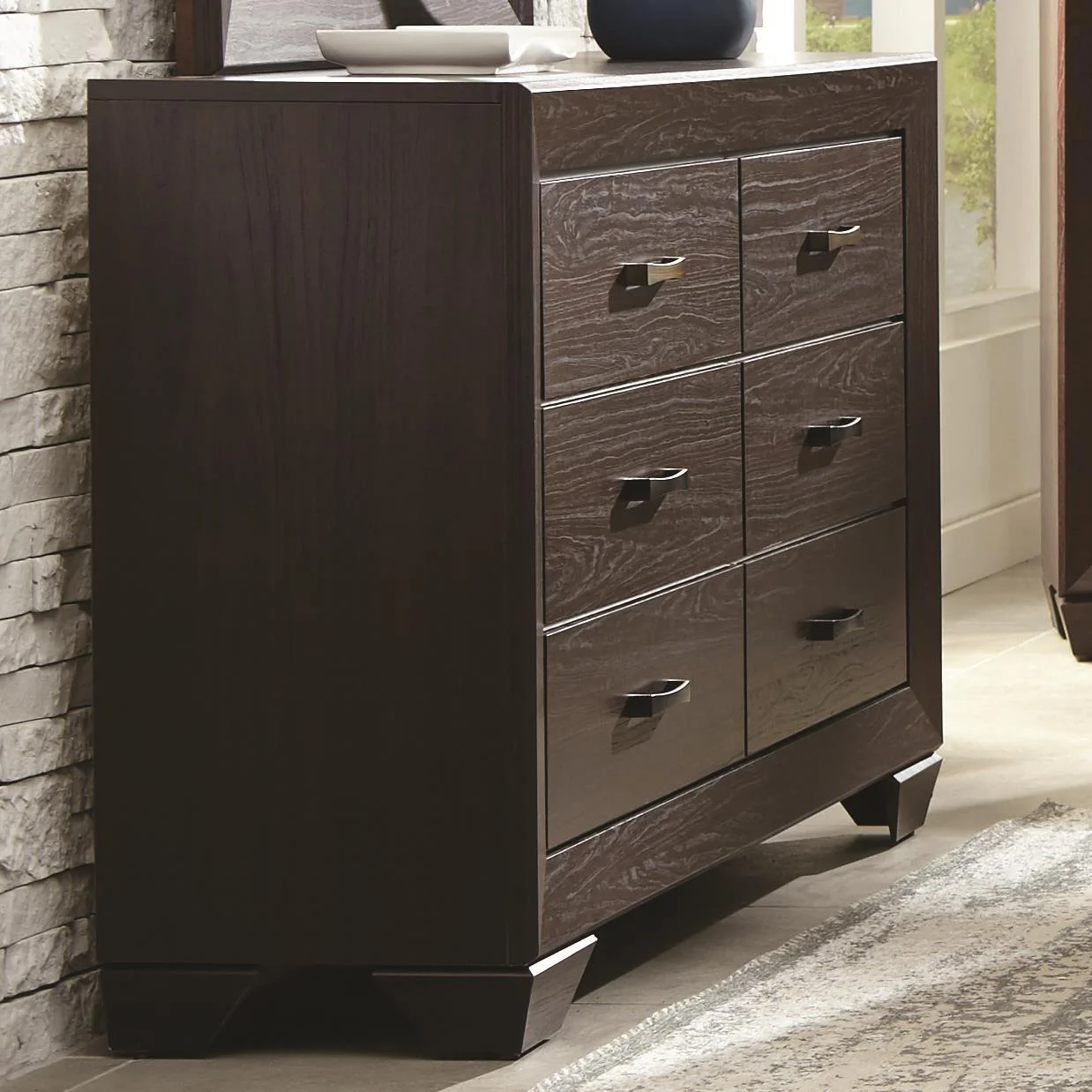 Coaster Fenbrook 204393 Transitional Six Drawer Dresser | A1 Furniture ...