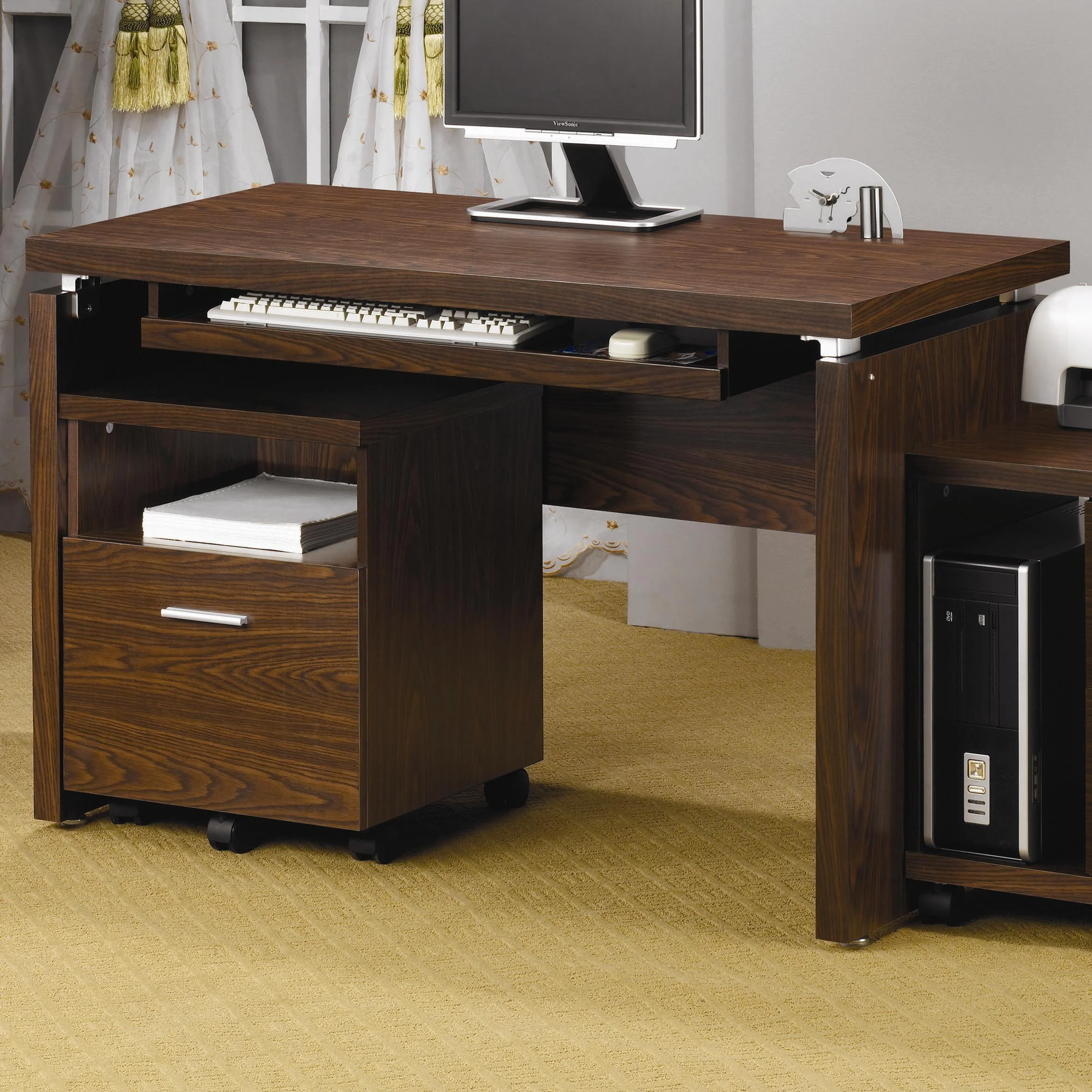 single computer desk