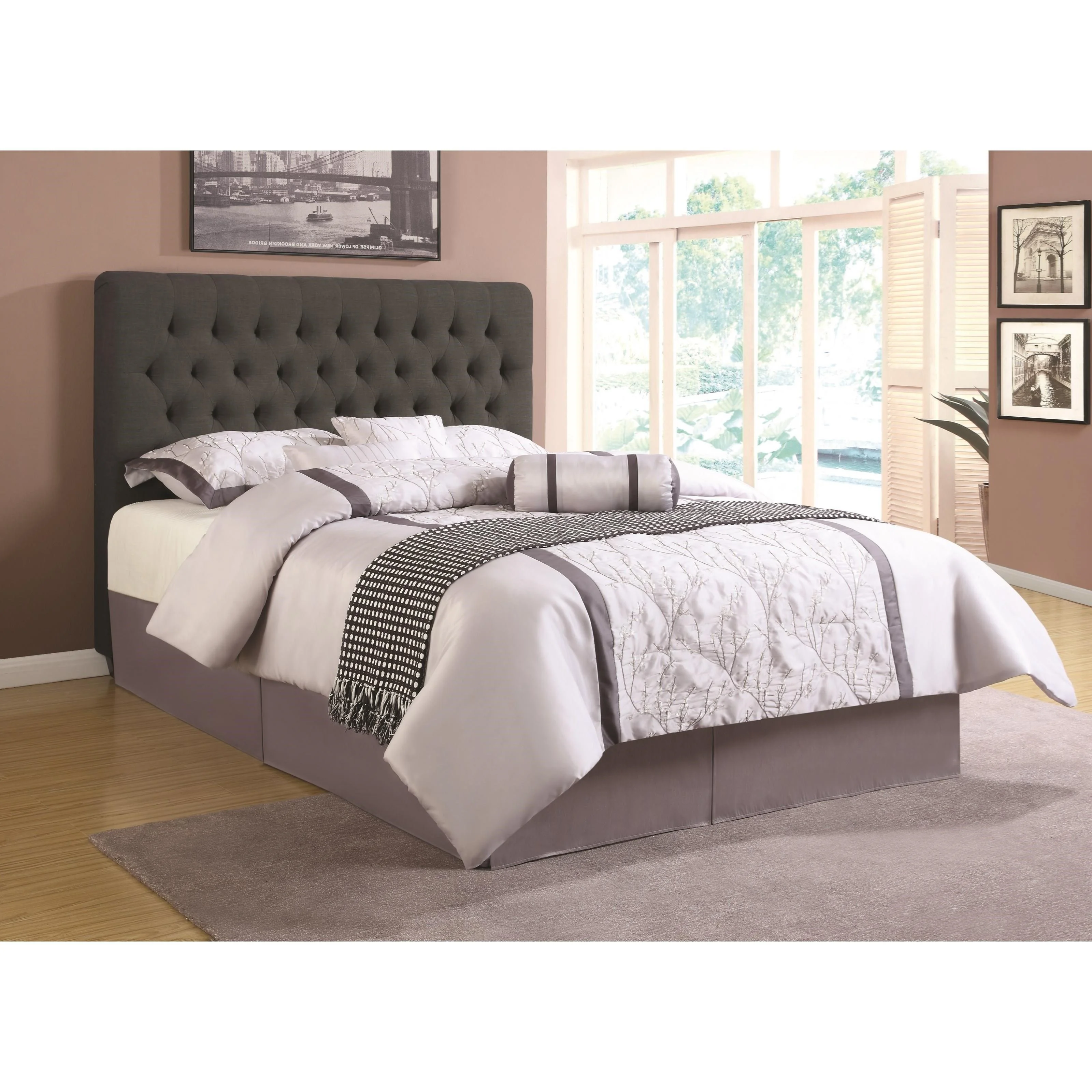 Coaster Upholstered Beds 300529KEB1 King Upholstered Headboard with ...