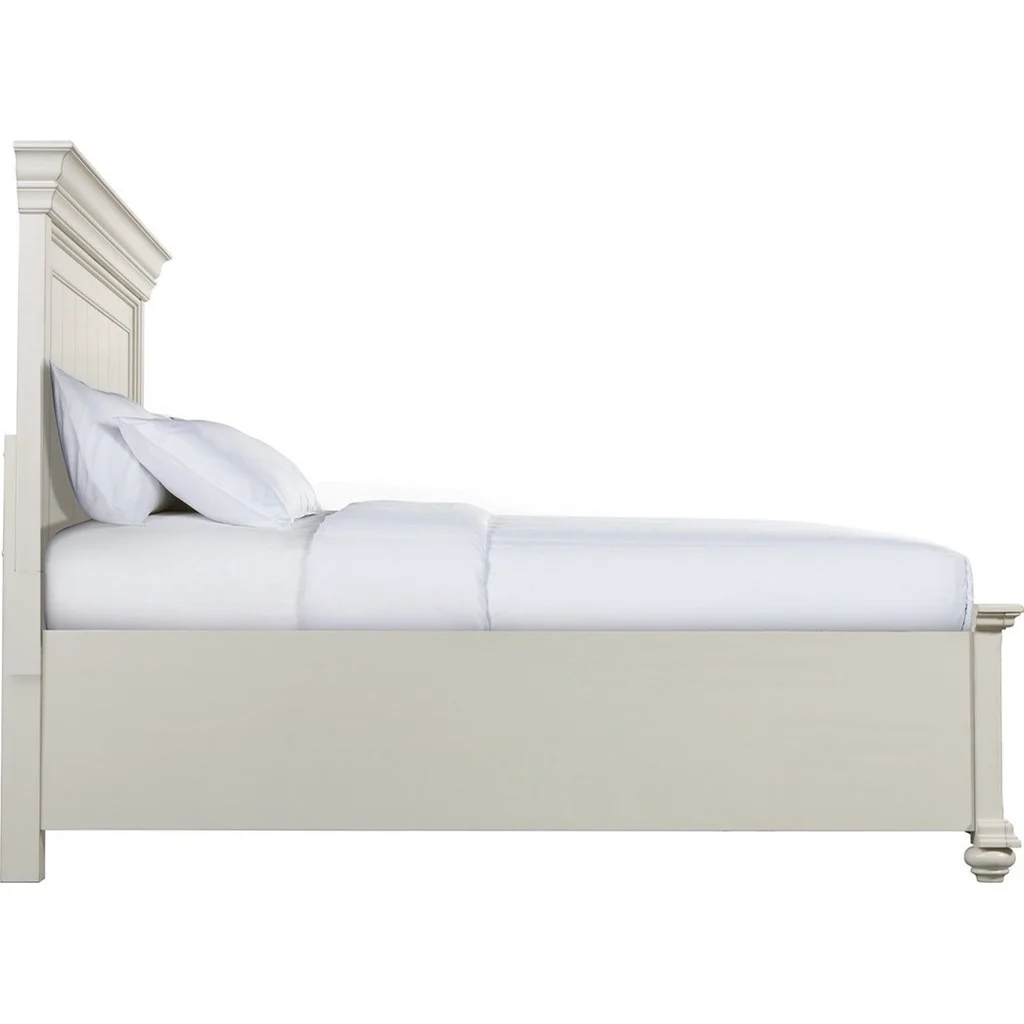 Elements International Slater SR650QB Transitional Queen Bed with ...