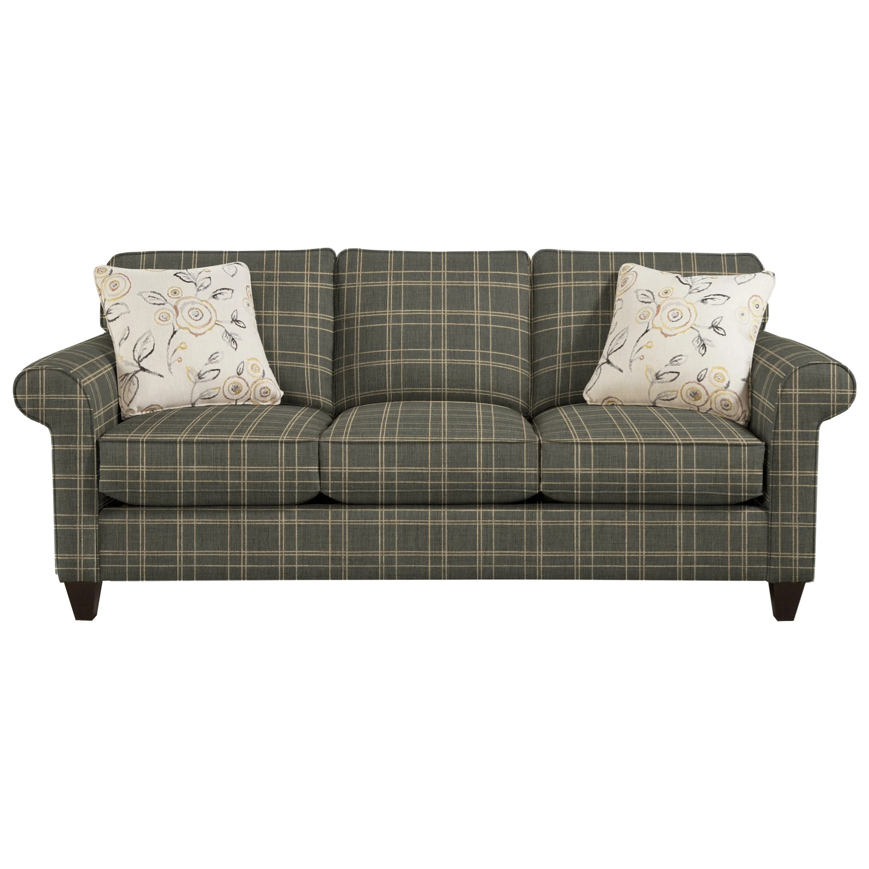 Craftmaster 7421 742150 LOWMAN-45 Transitional Sofa with Sock-Rolled ...
