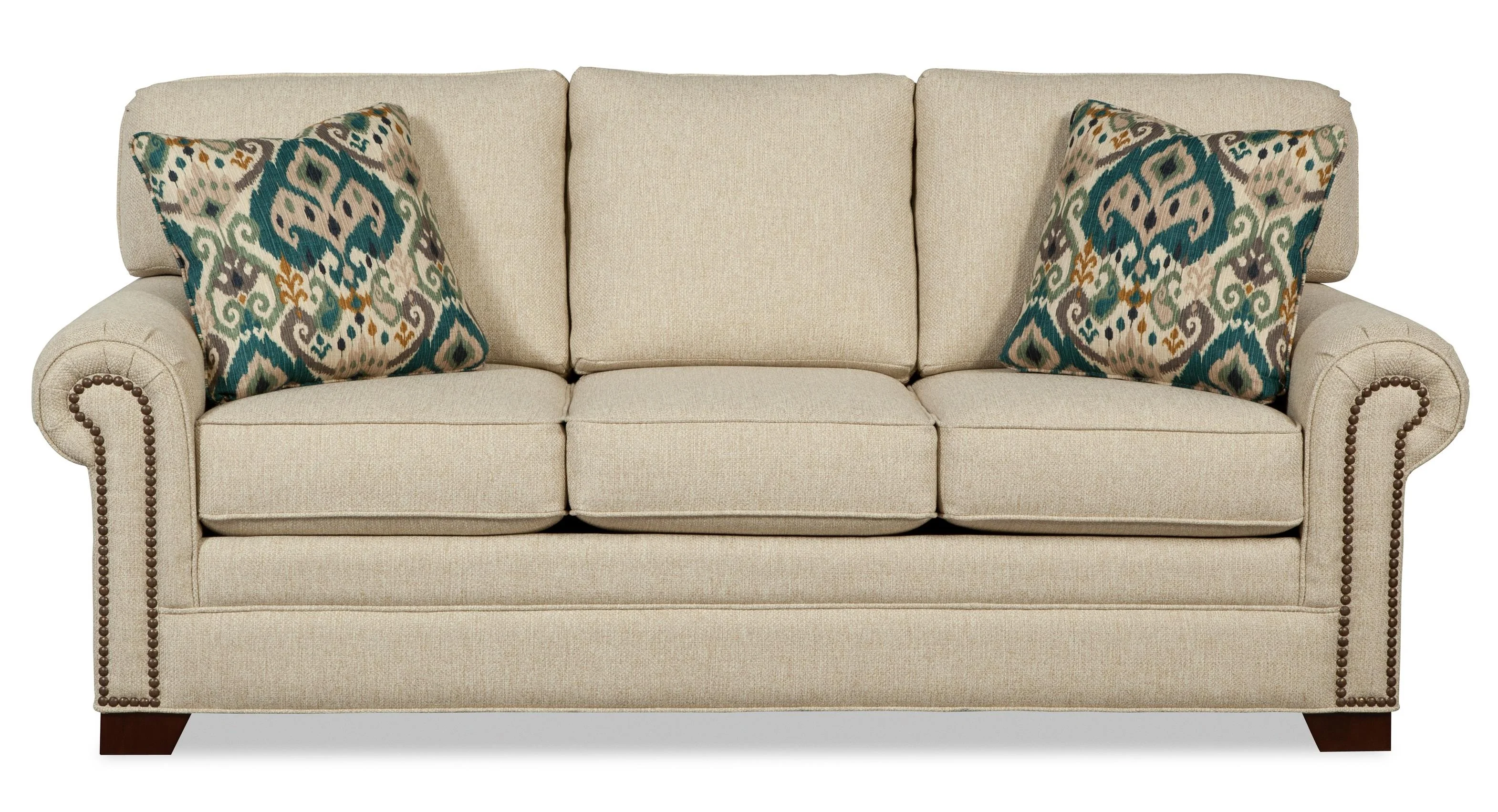Craftmaster 7565 756550 BAHAMA-10 Transitional Sofa with Large Rolled ...