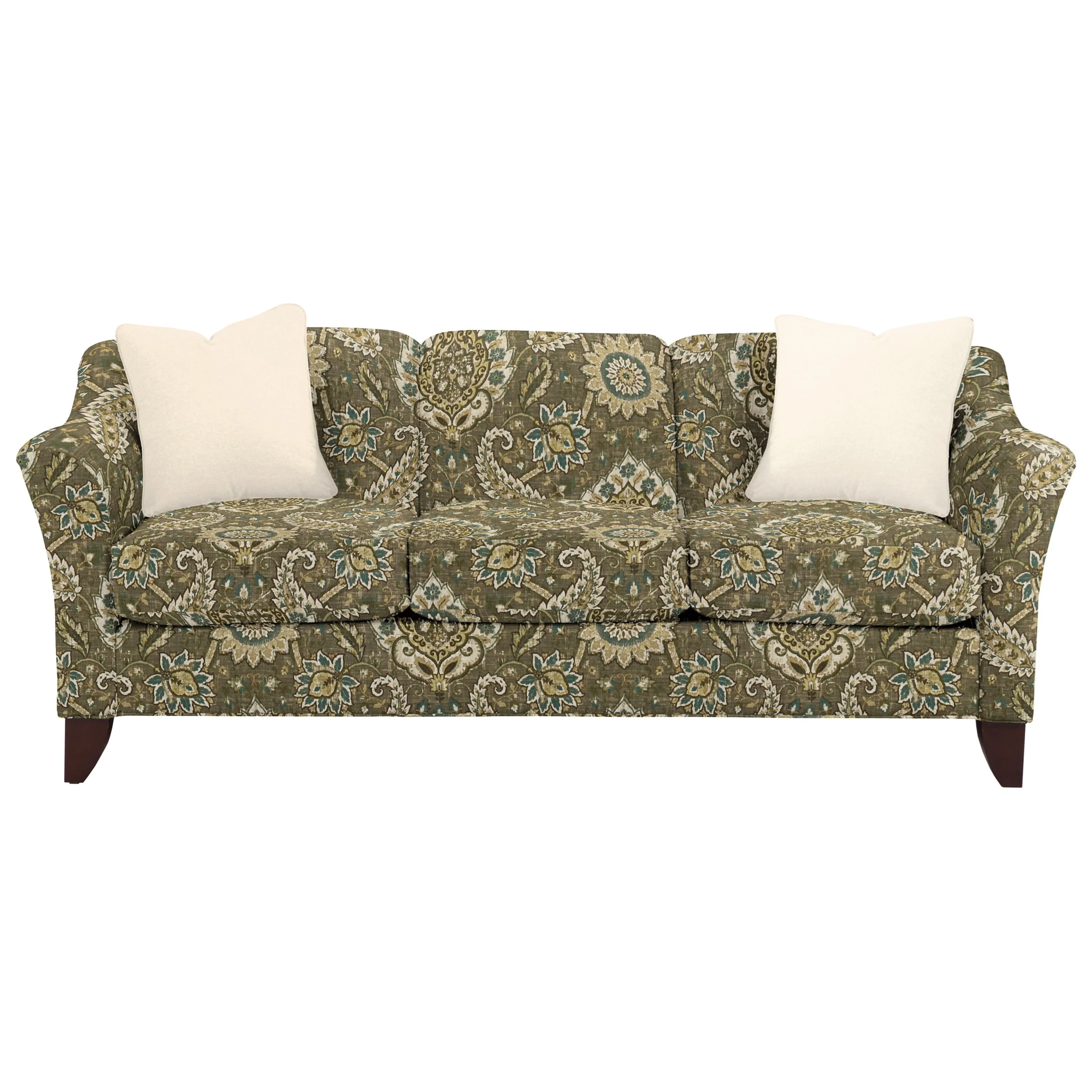 Craftmaster 784450Cs 784450 Stationary Sofa with Flared Arms | Belfort ...