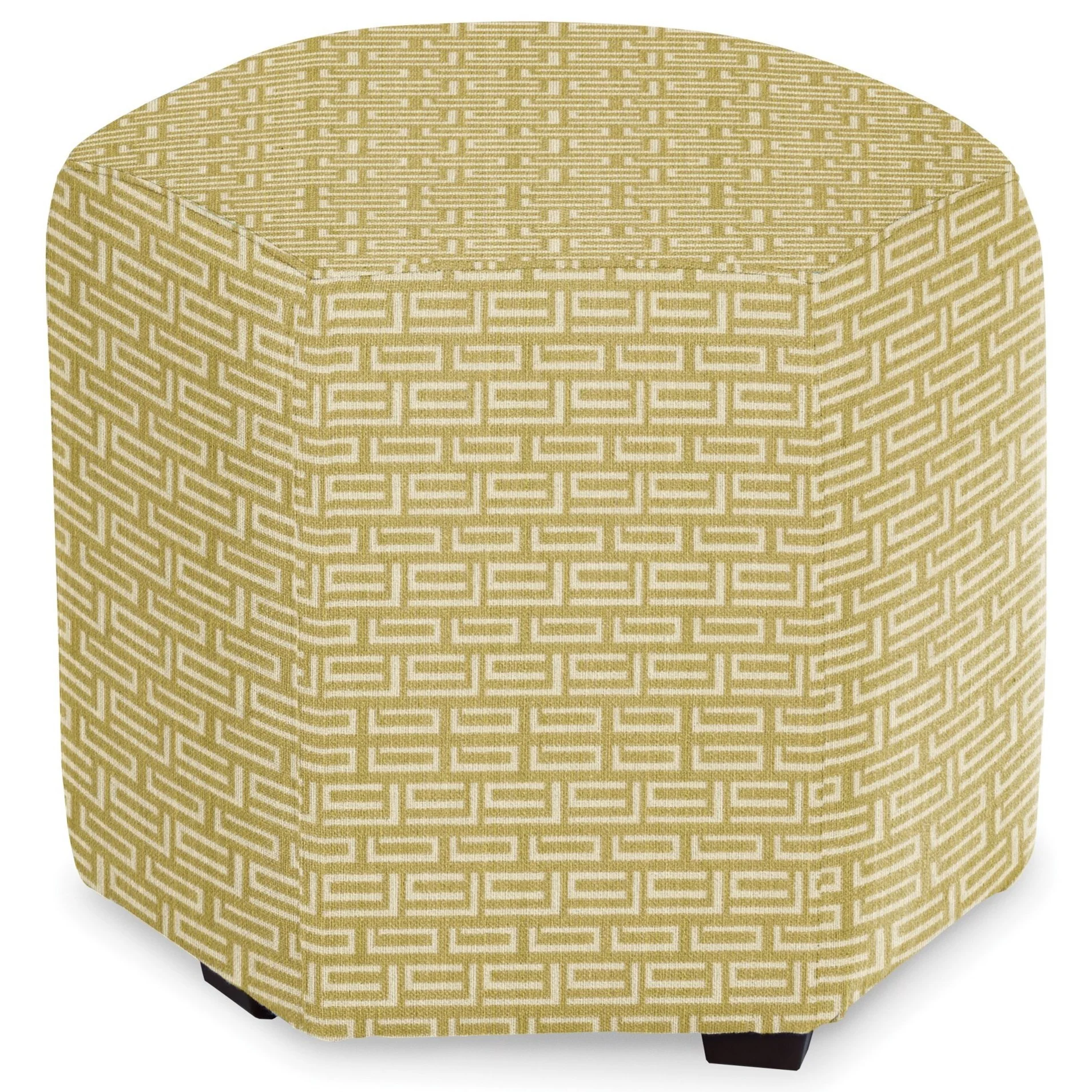 Craftmaster 043200 043200 KATO-15 Accent Hexagon Ottoman | Dunk ...