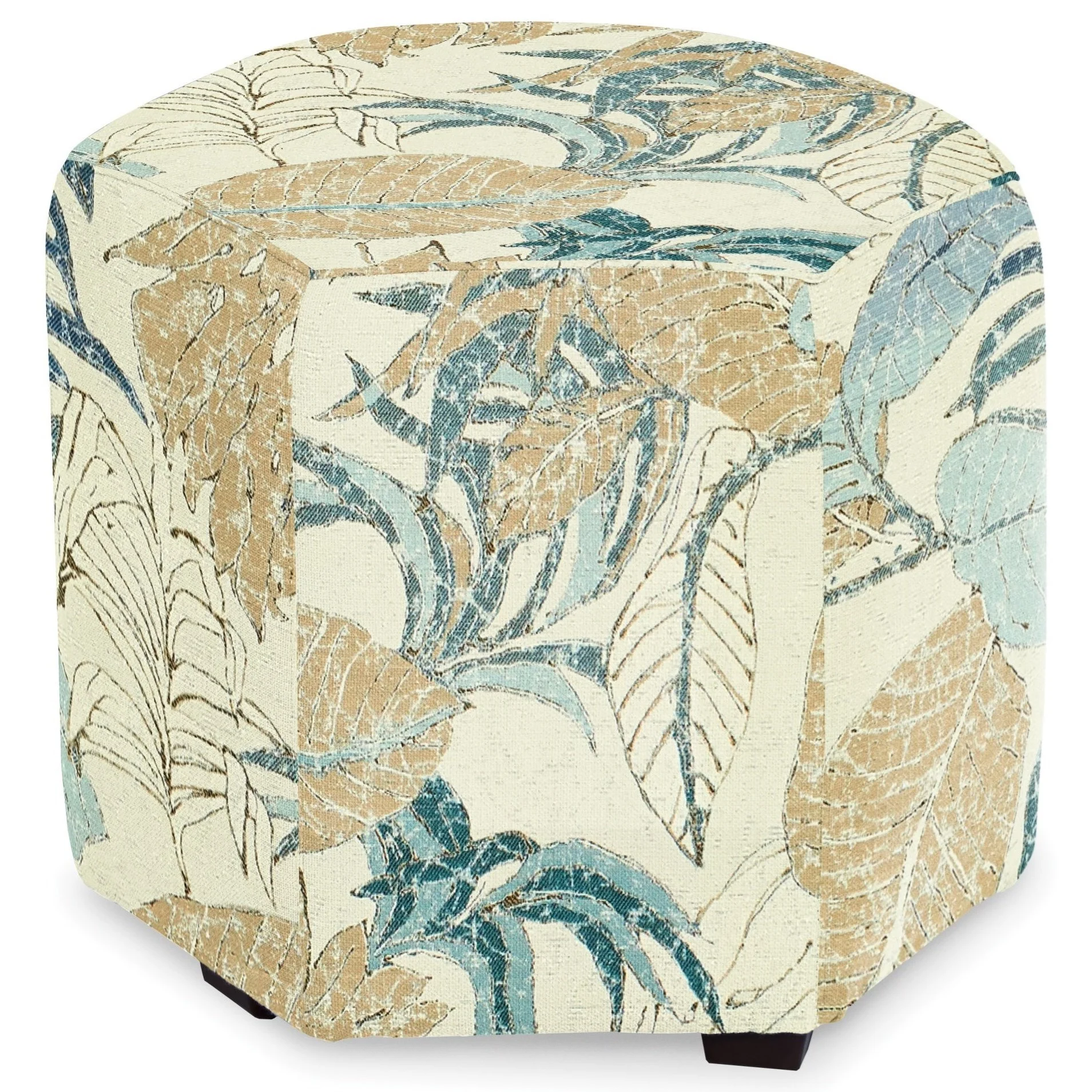 Craftmaster 043200 043200 SOUTHLAKE-21 Accent Hexagon Ottoman | Dunk ...