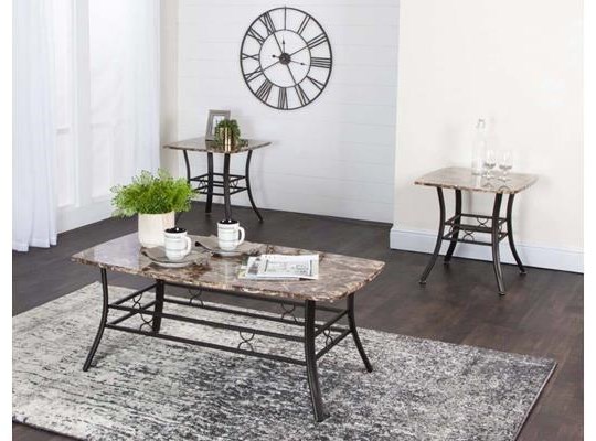 Cramco, Inc Honey K2235-90 Cocktail and Two End Tables | Royal ...