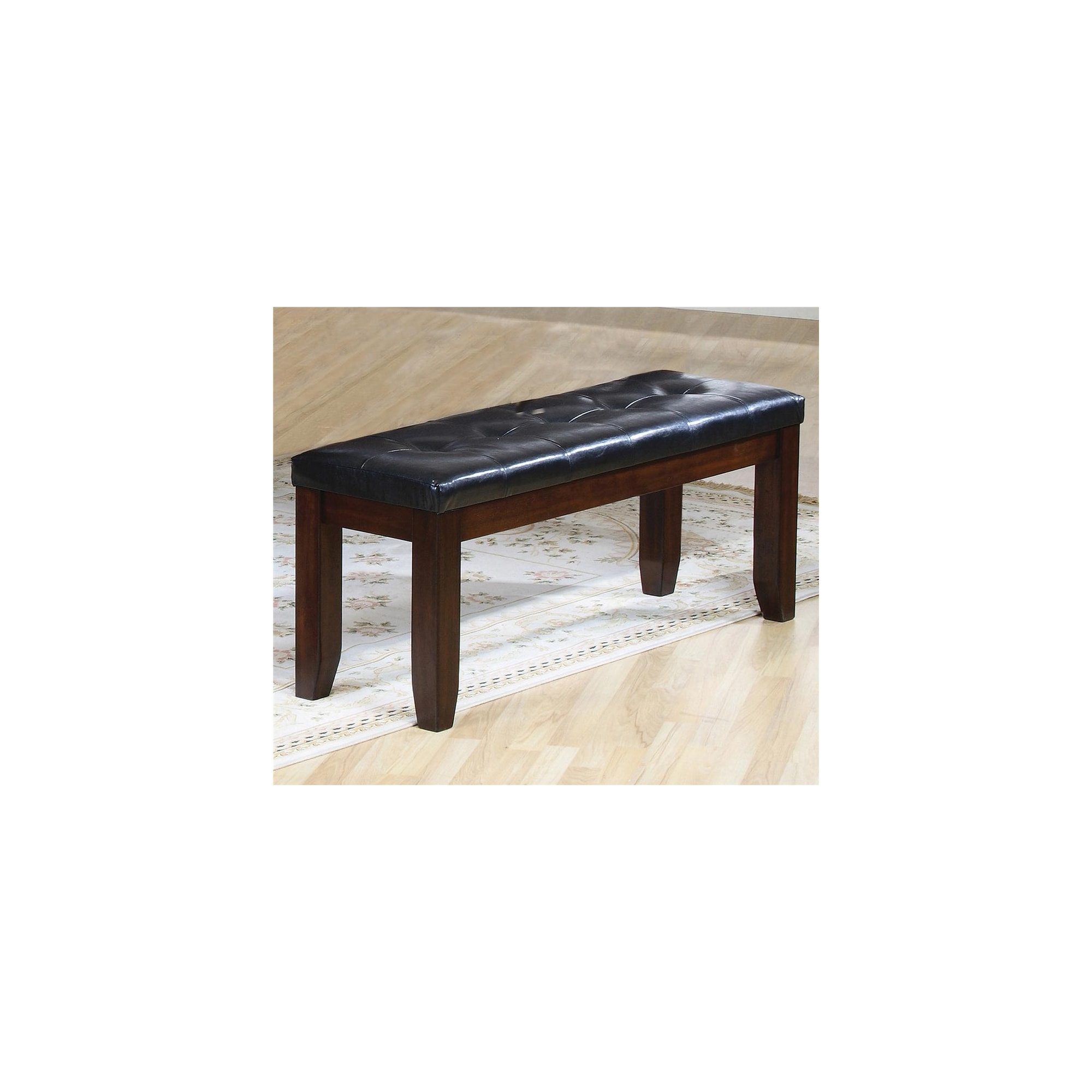 Crown Mark Bardstown 2152-BENCH Bench with Leather-Look Seat | Wayside Furniture & Mattress ...
