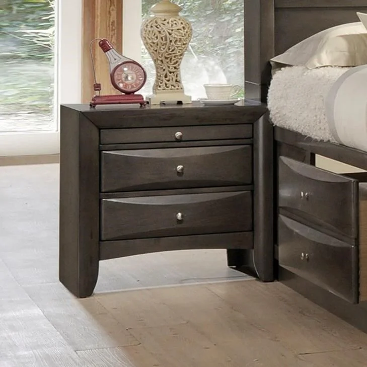 Crown Mark Emily B4270-2 Contemporary 2 Drawer Nightstand | Wayside ...