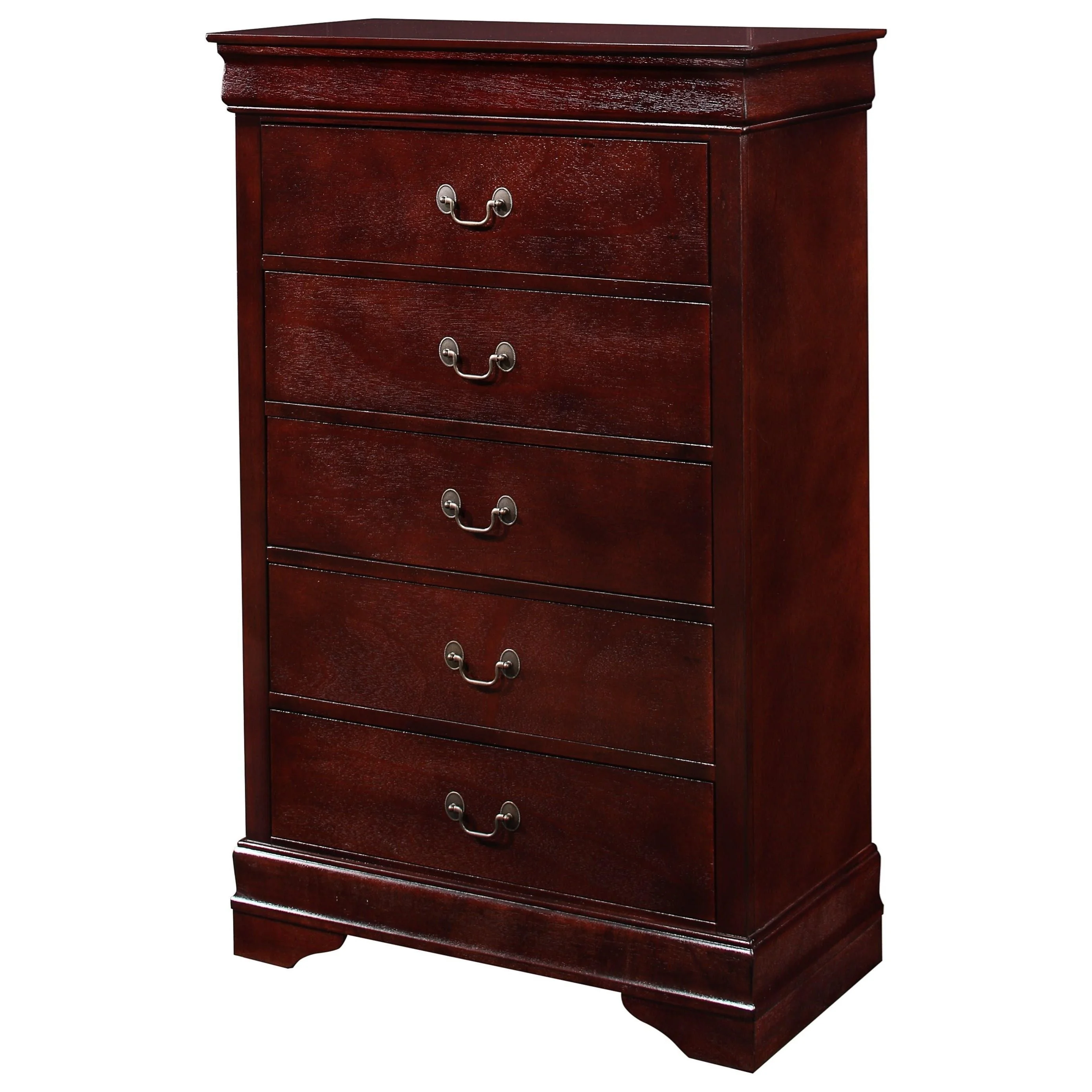 Crown Mark Louis Philip B3850-4 Transitional 5 Drawer Chest | Wayside ...